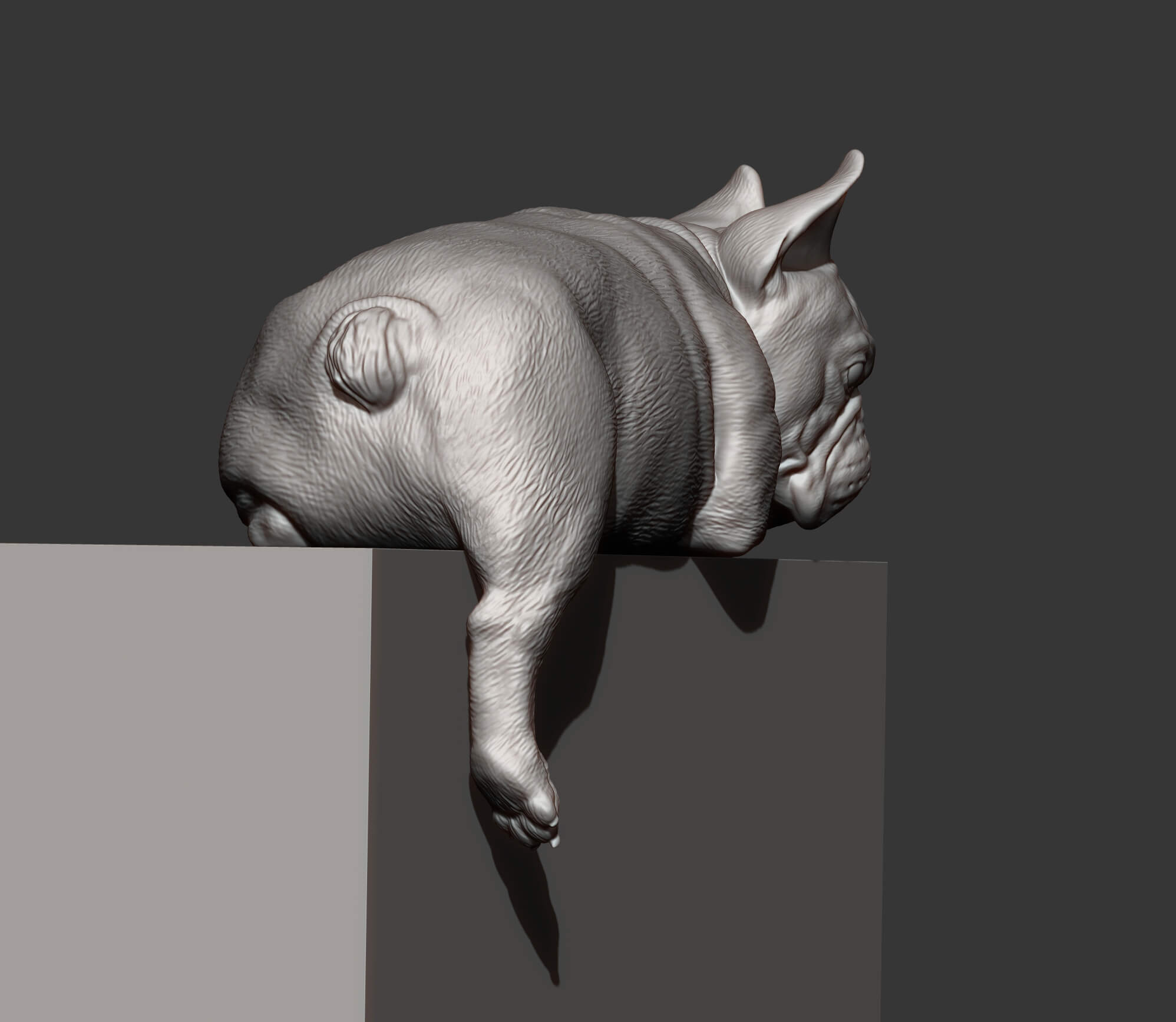 French Bulldog - 3D Model by Alexander3dart