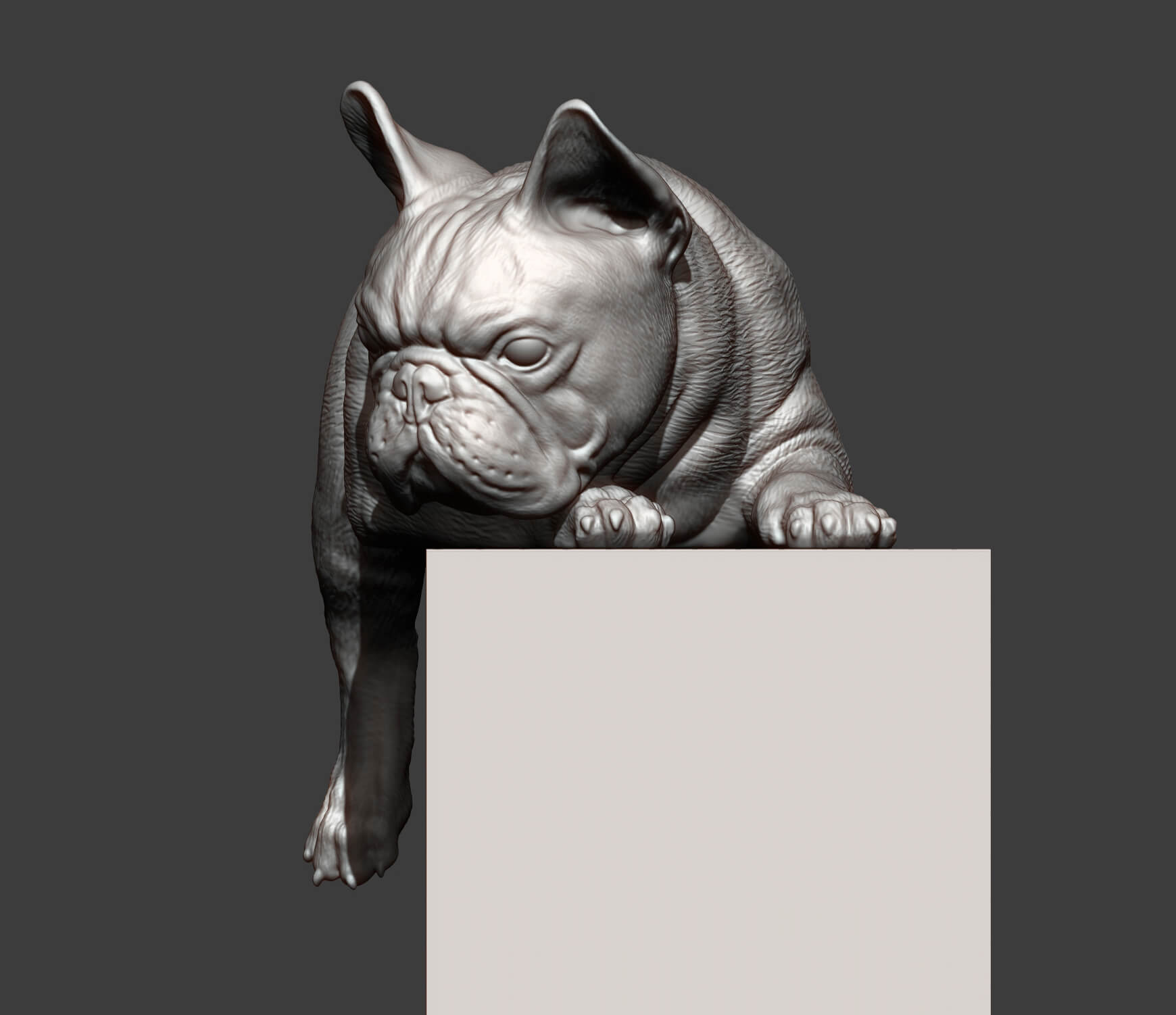 French Bulldog - 3D Model by Alexander3dart