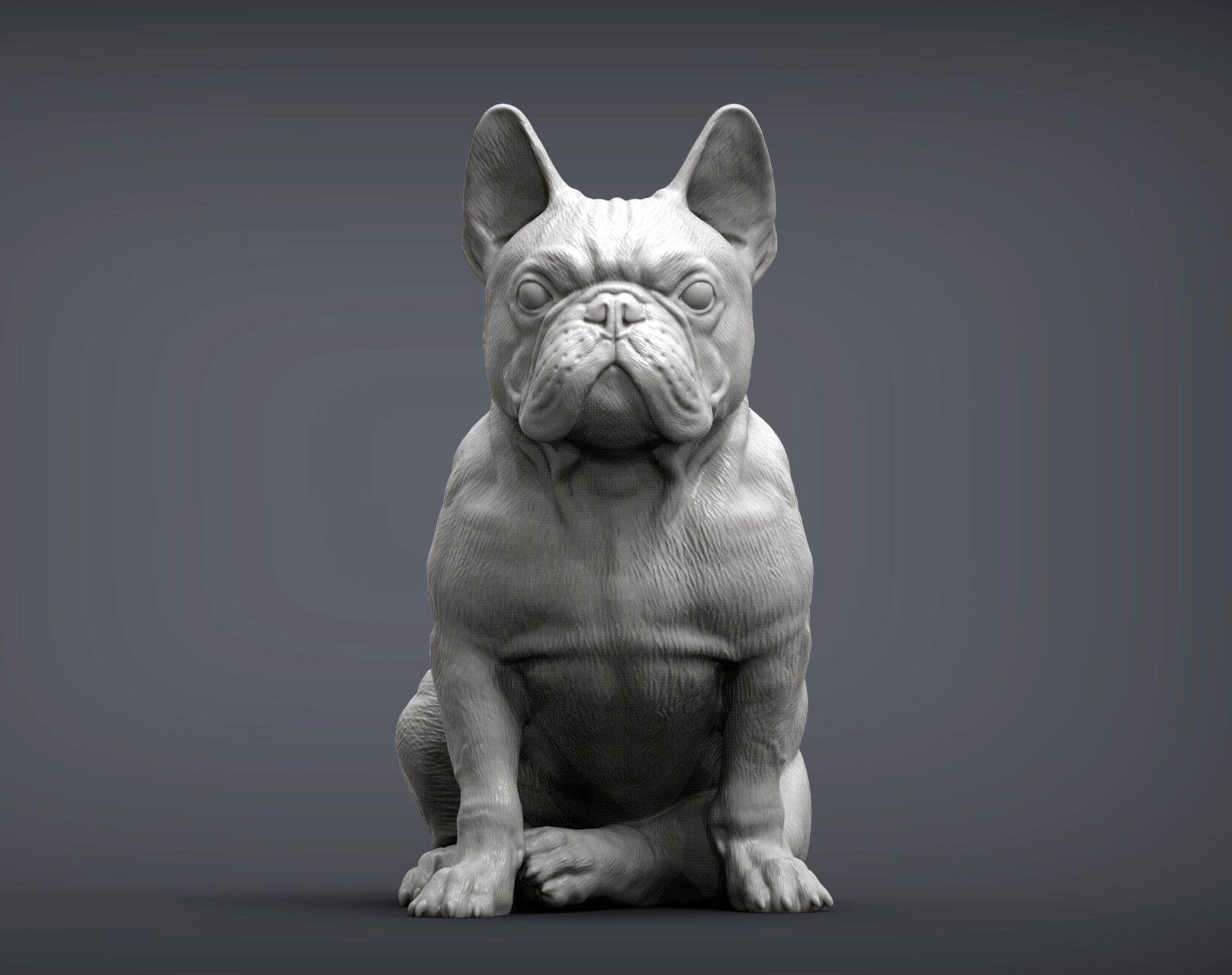 French Bulldog - 3D Model by Alexander3dart