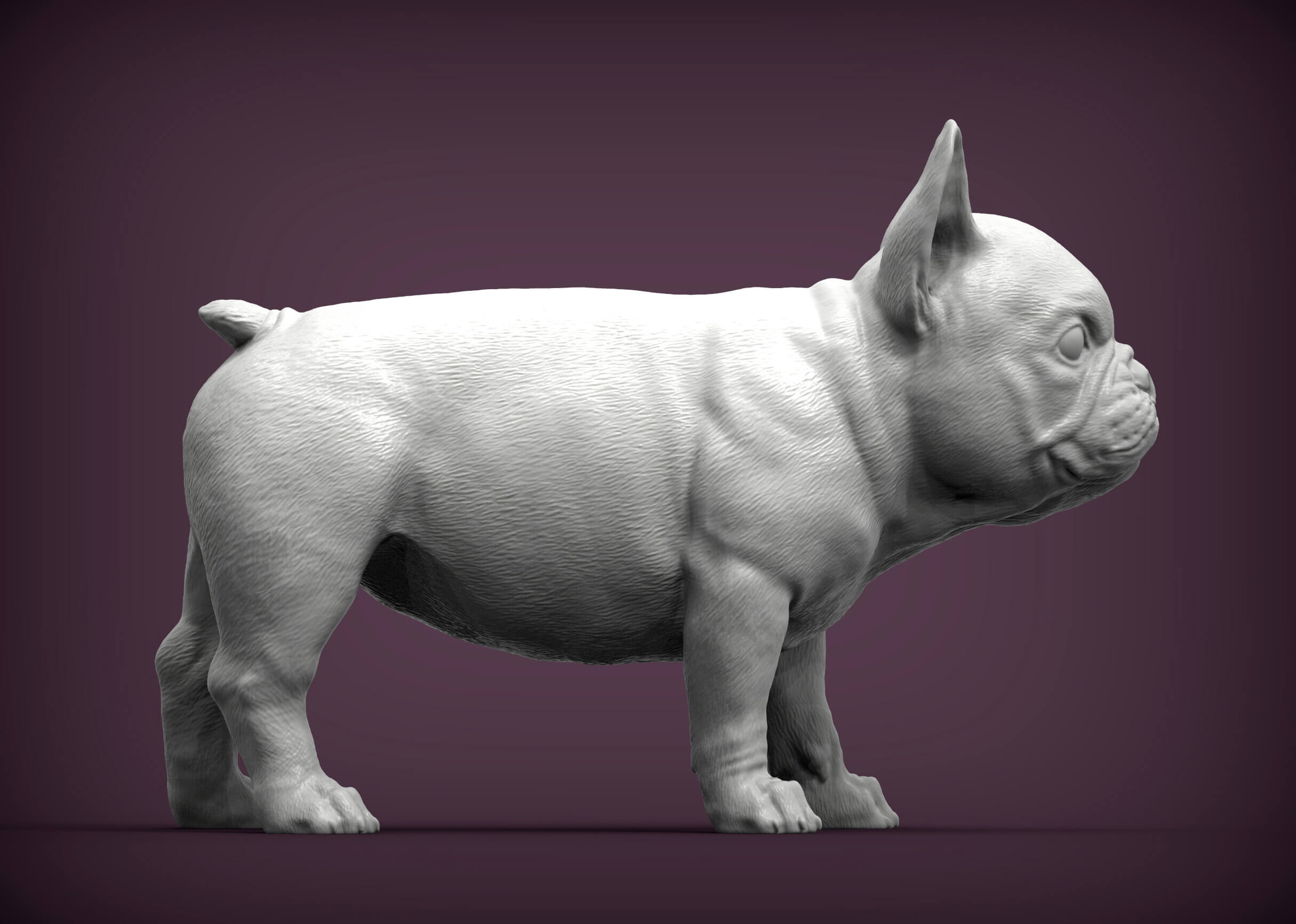 French Bulldog Puppy 3D Print Model by Alexander3dart
