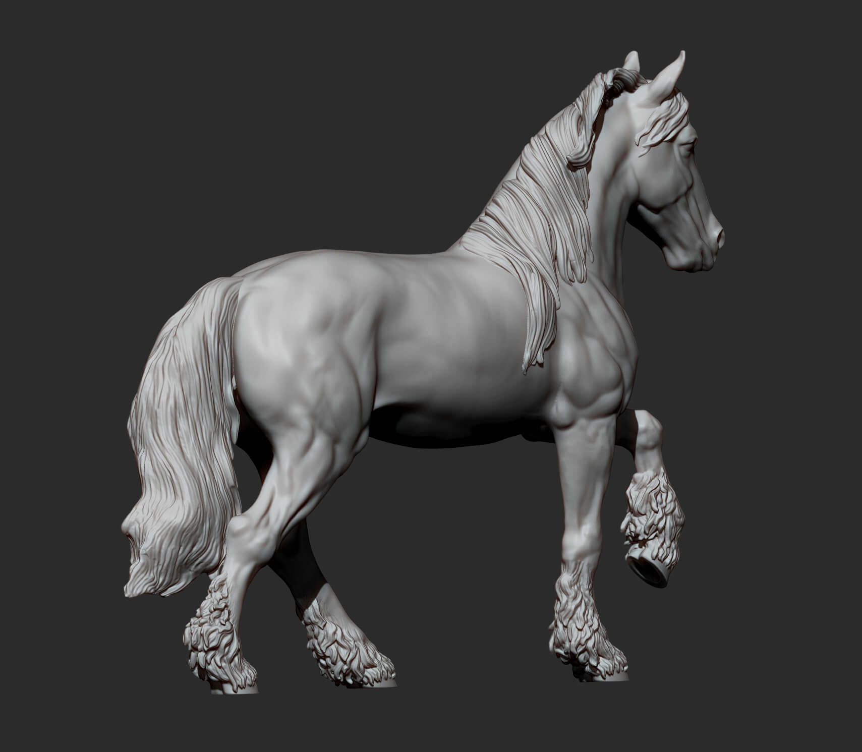 Friesian Horse - 3D Model by Alexander3dart