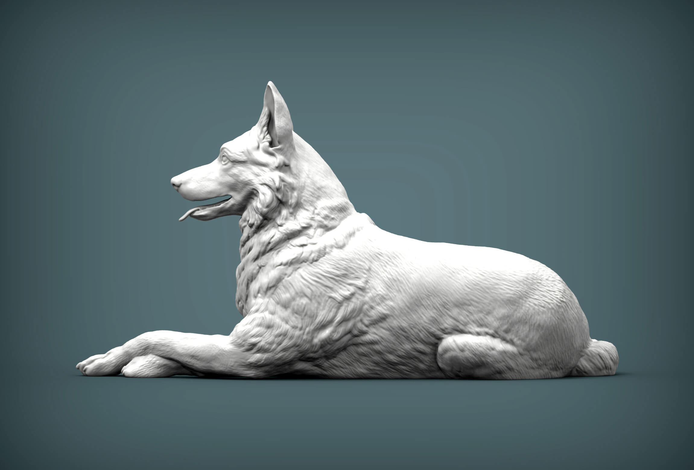 German Shepherd - 3D Model by Alexander3dart