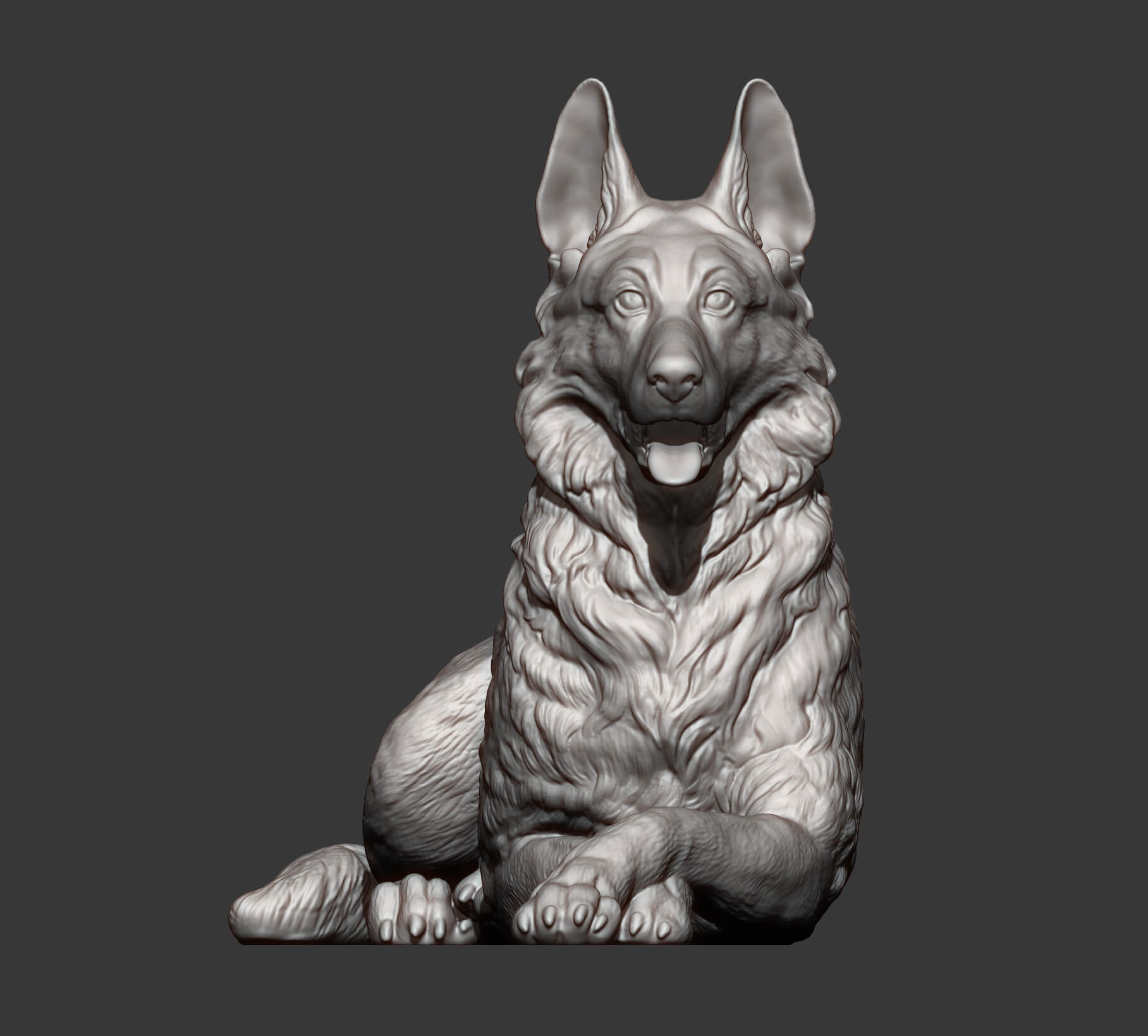 German Shepherd - 3D Model by Alexander3dart