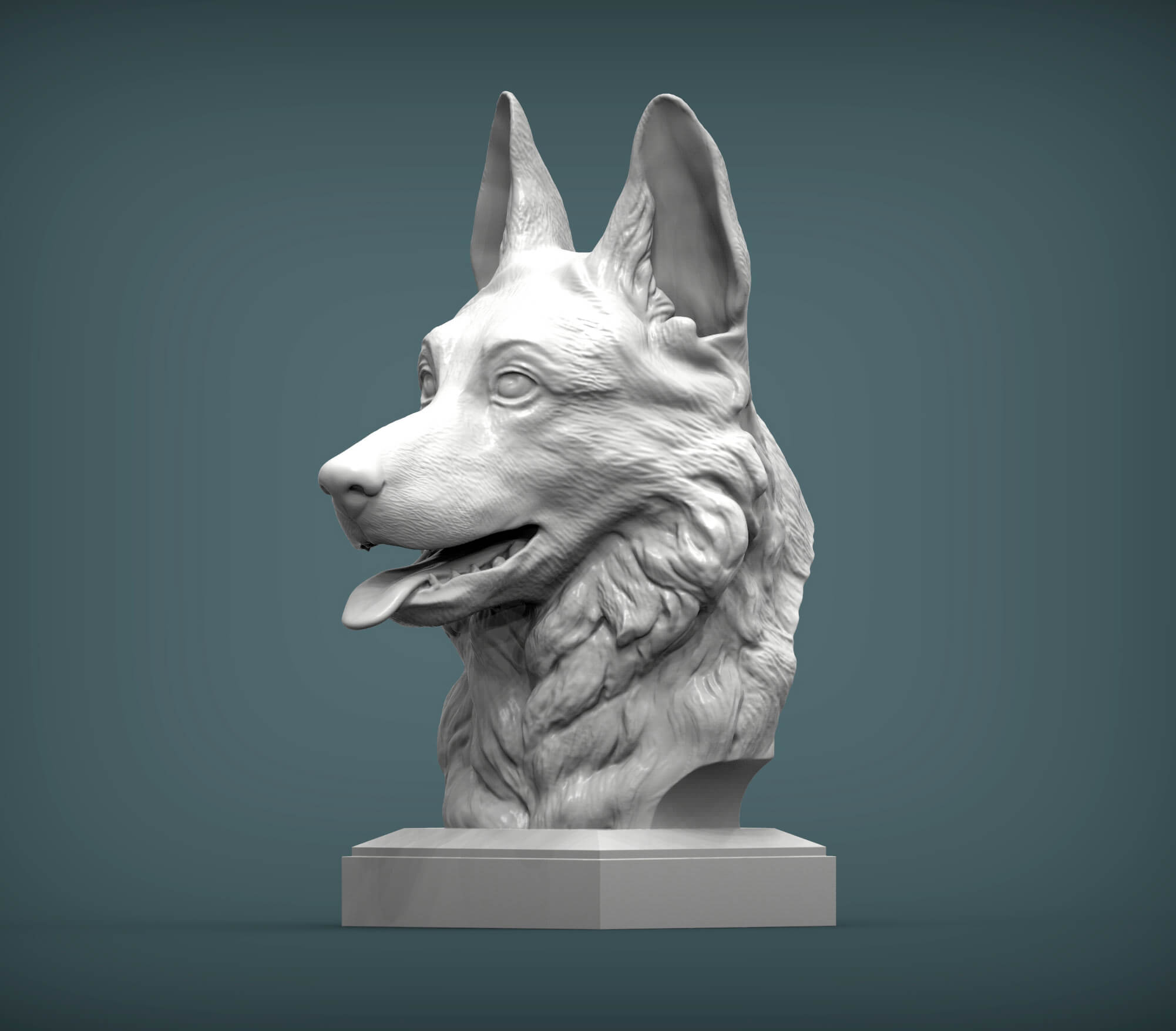 German Shepherd - 3D Model by Alexander3dart