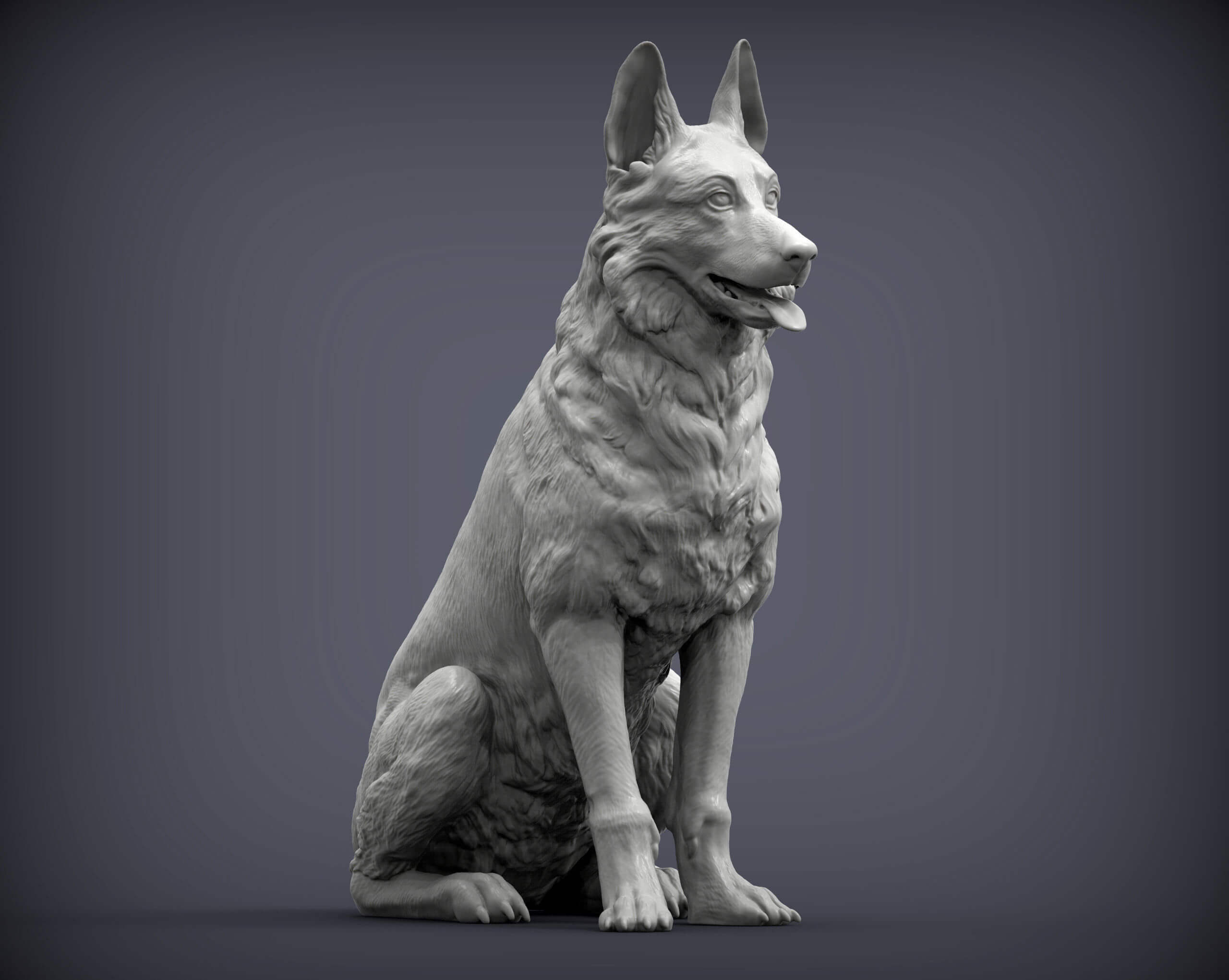 German Shepherd - 3D Model by Alexander3dart
