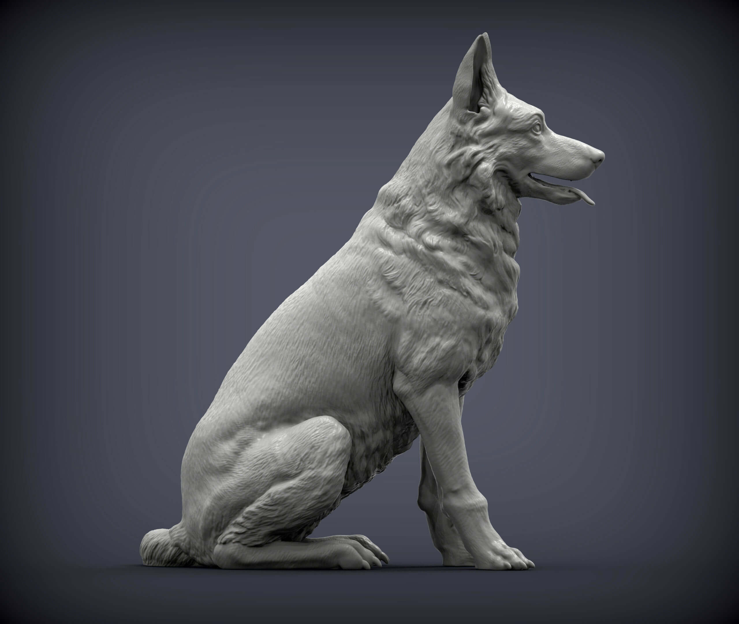 German Shepherd - 3D Model by Alexander3dart