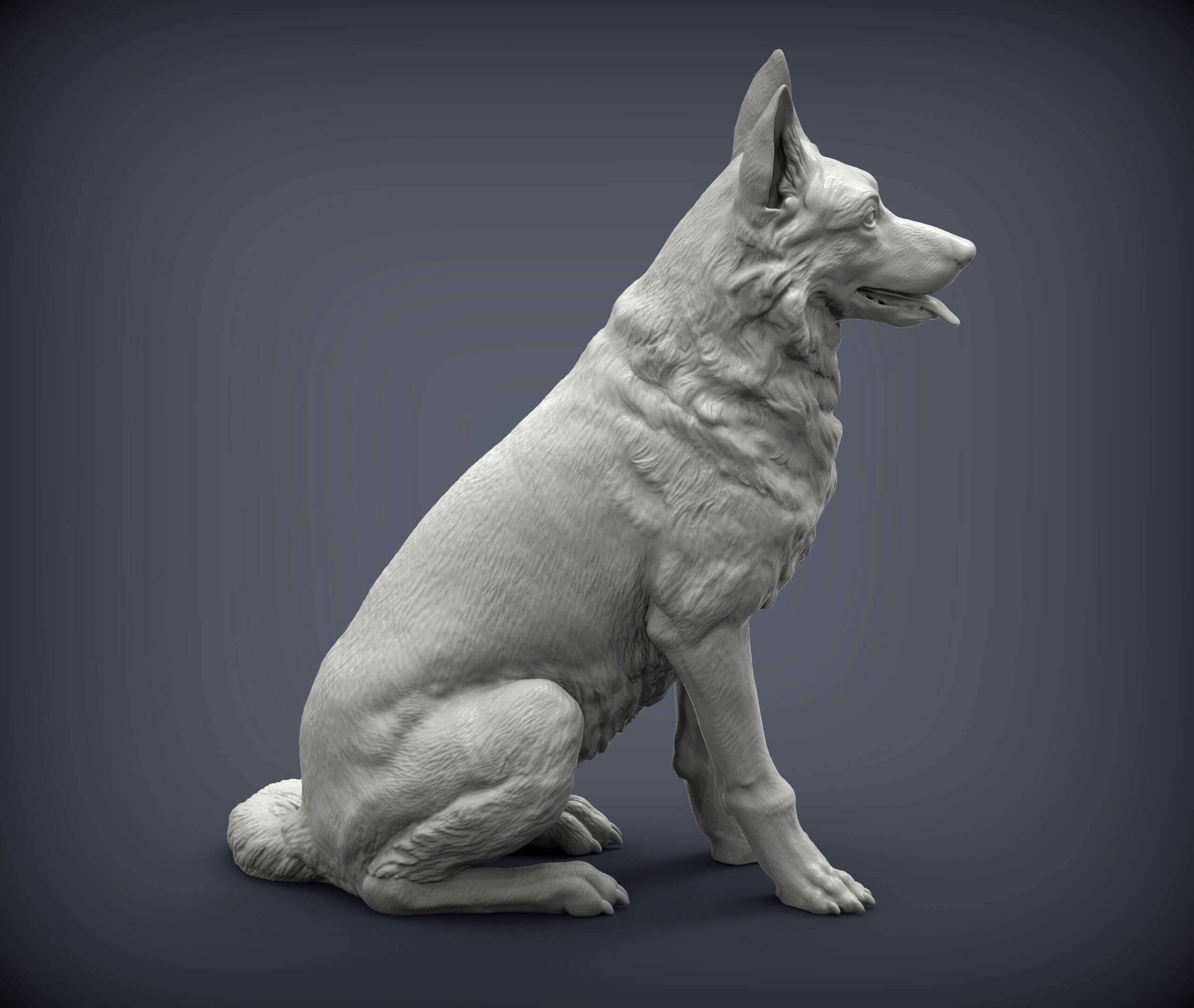 German Shepherd - 3D Model by Alexander3dart