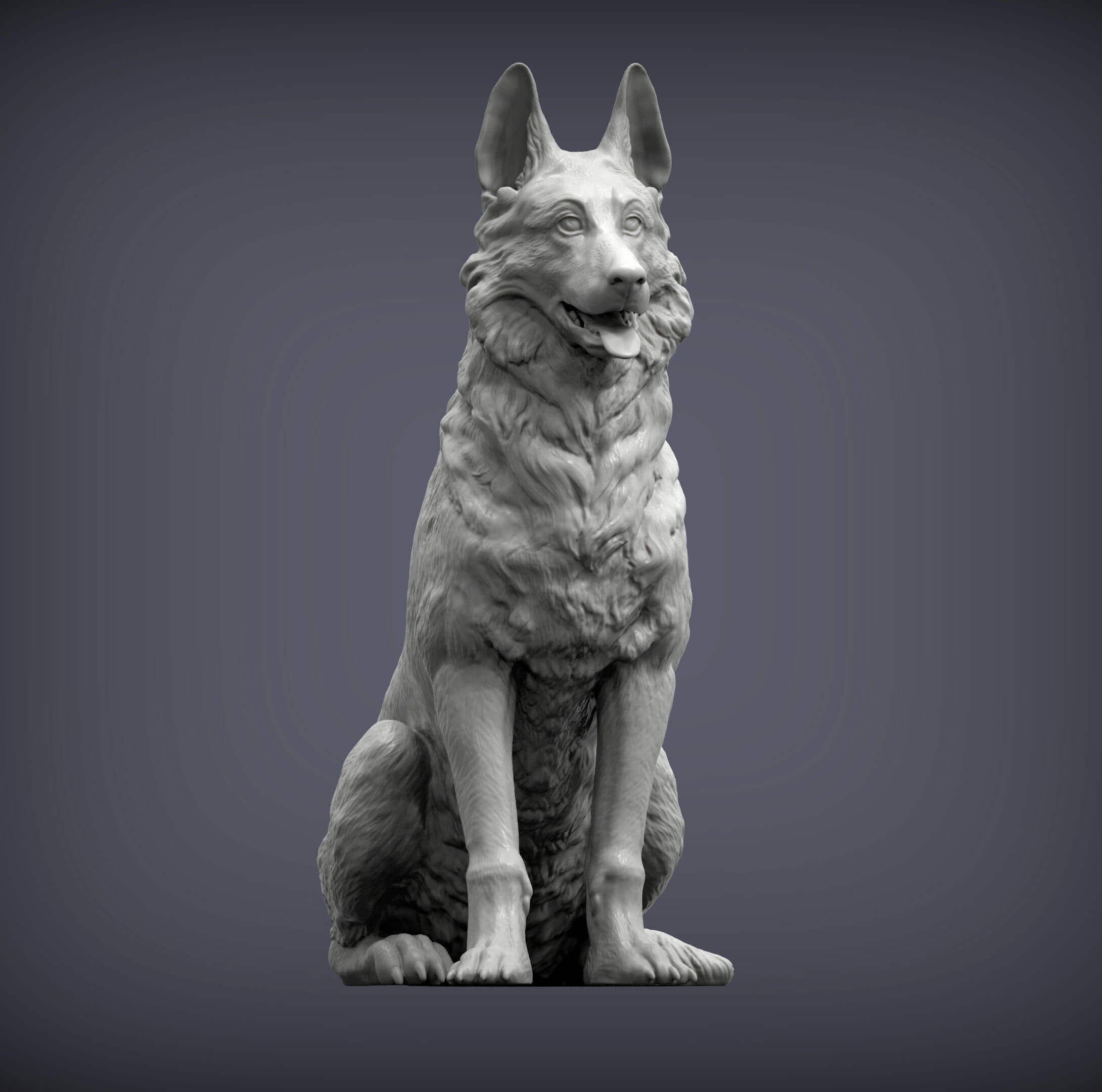 German Shepherd - 3D Model by Alexander3dart