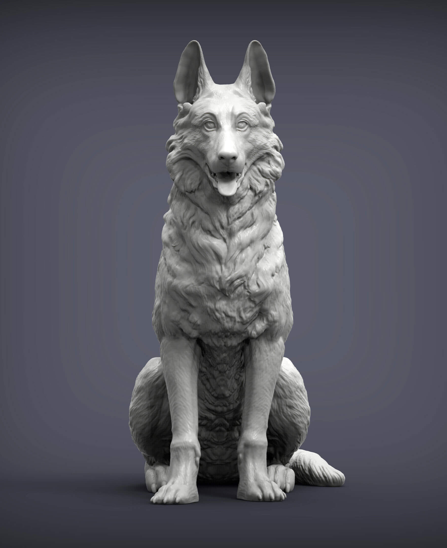German Shepherd - 3D Model by Alexander3dart