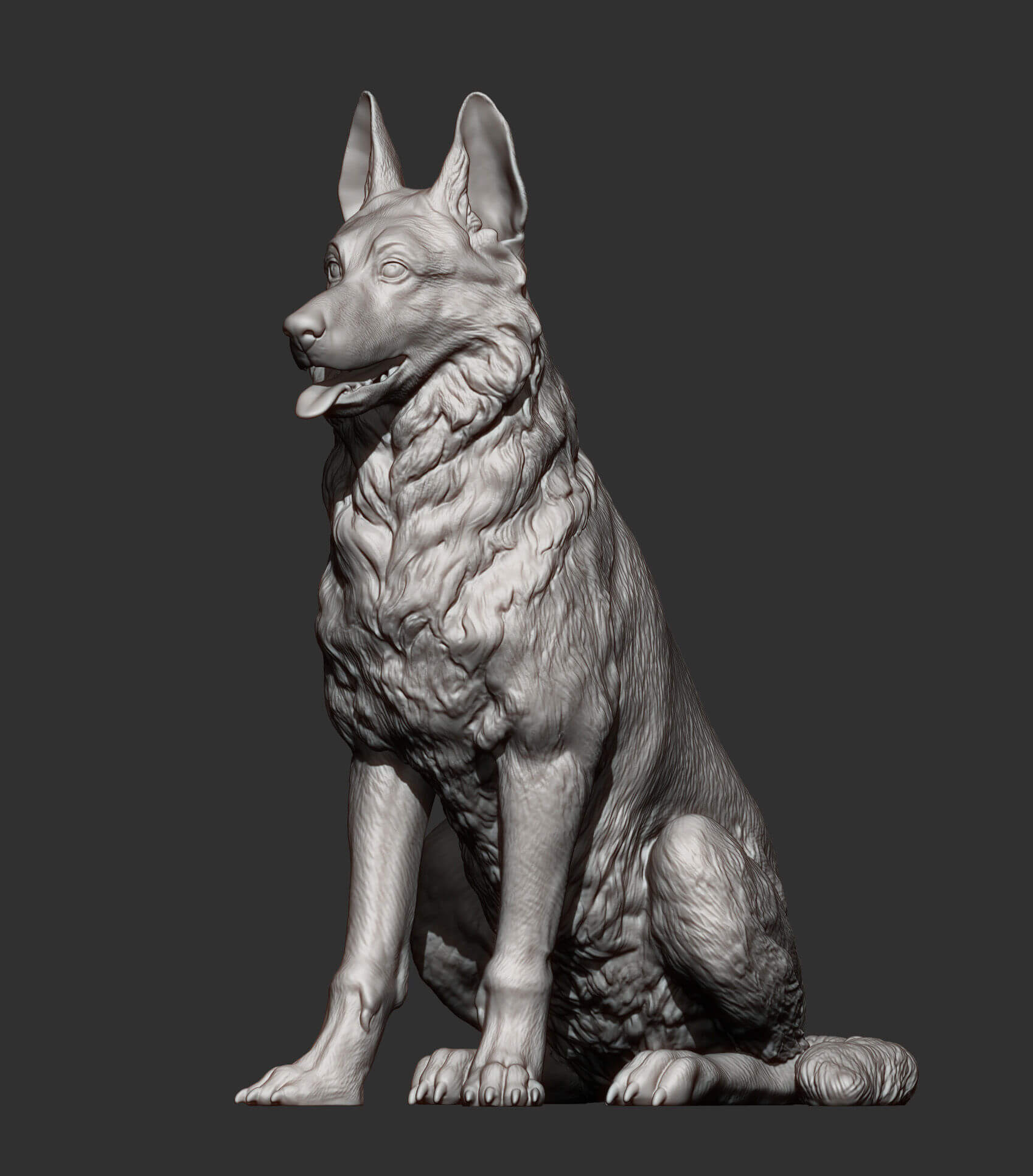German Shepherd - 3D Model by Alexander3dart