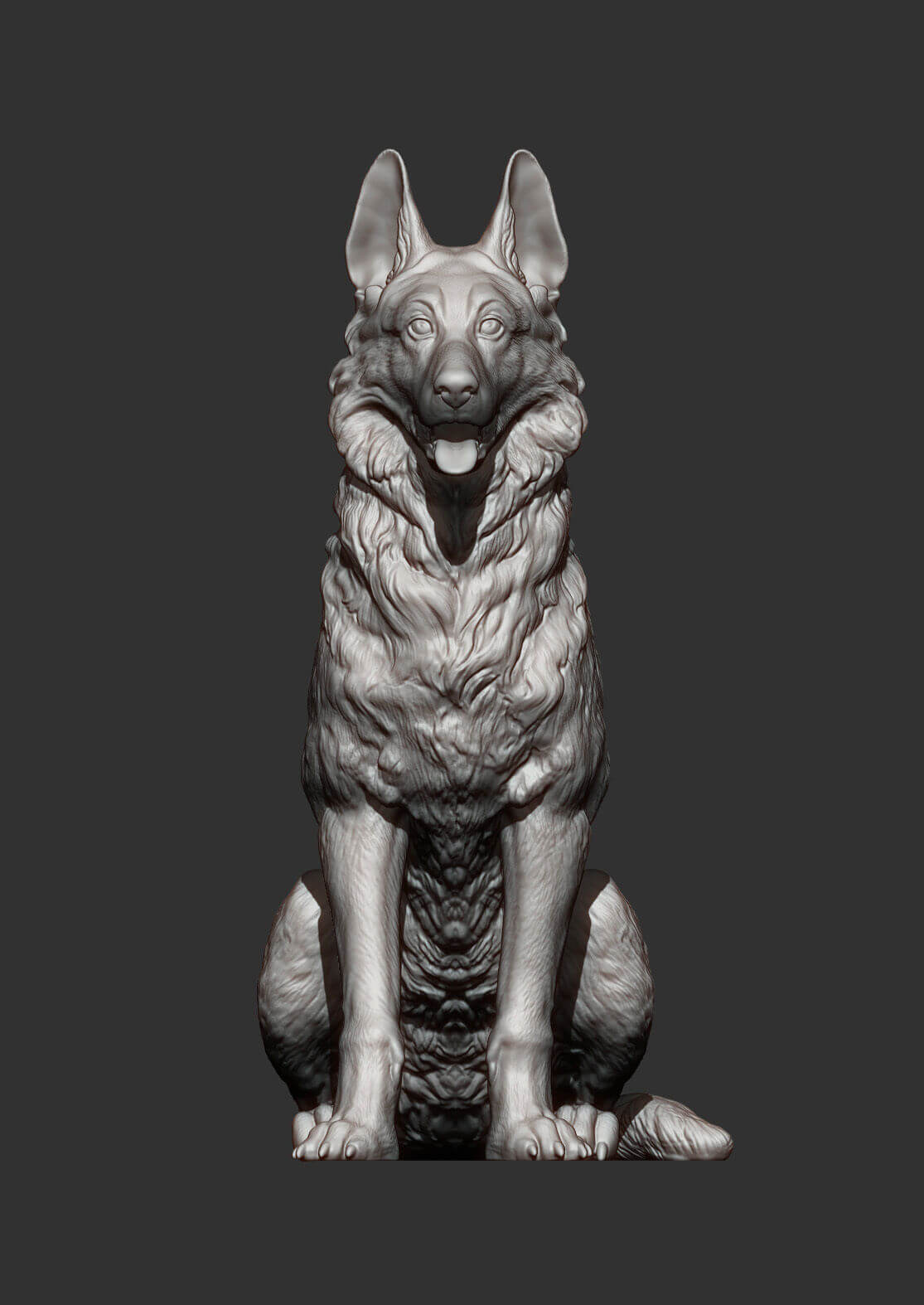 German Shepherd - 3D Model by Alexander3dart