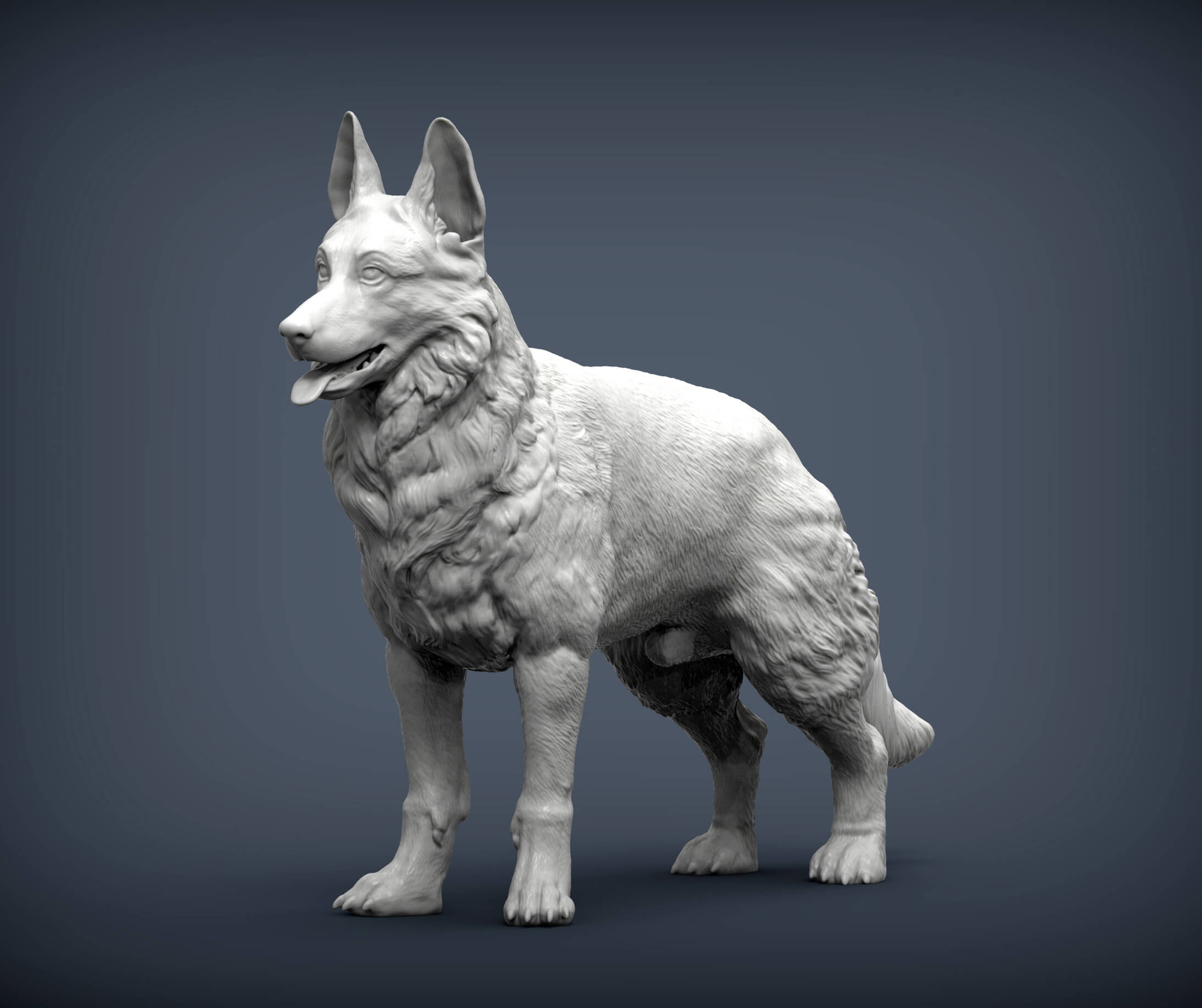 German Shepherd - 3D Model by Alexander3dart