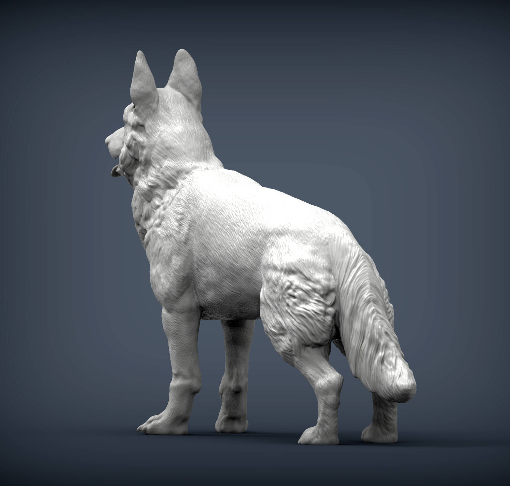 German Shepherd - 3D Model by Alexander3dart