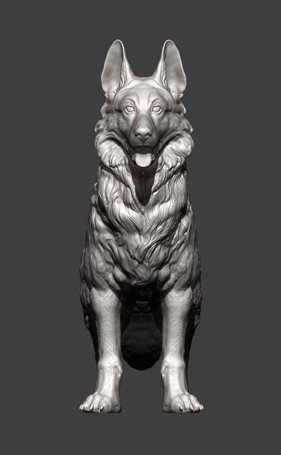 German Shepherd - 3D Model by Alexander3dart