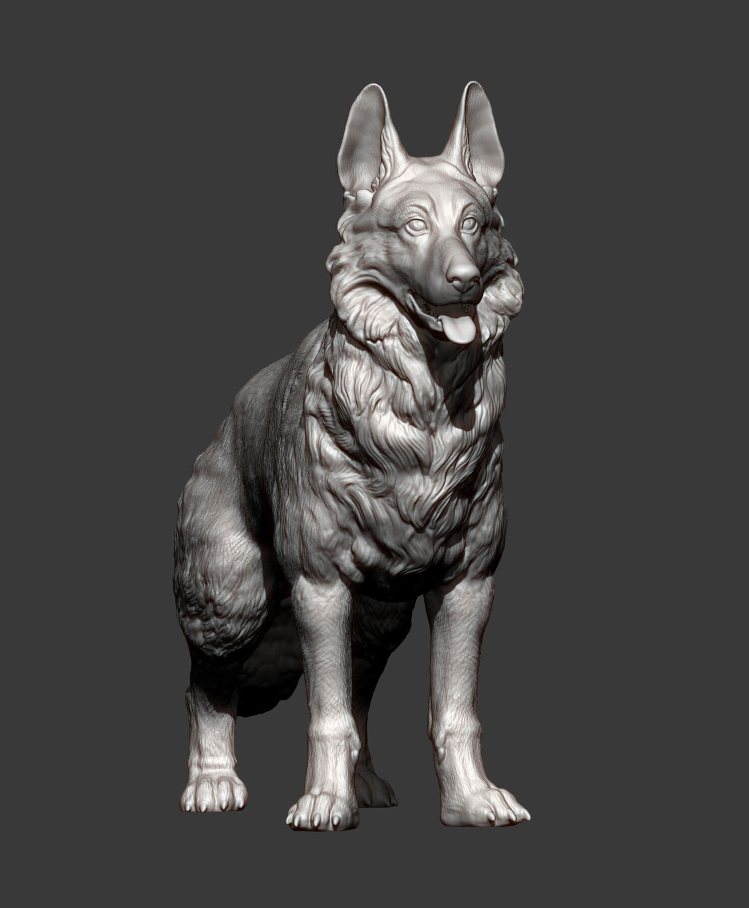 German Shepherd - 3D Model by Alexander3dart
