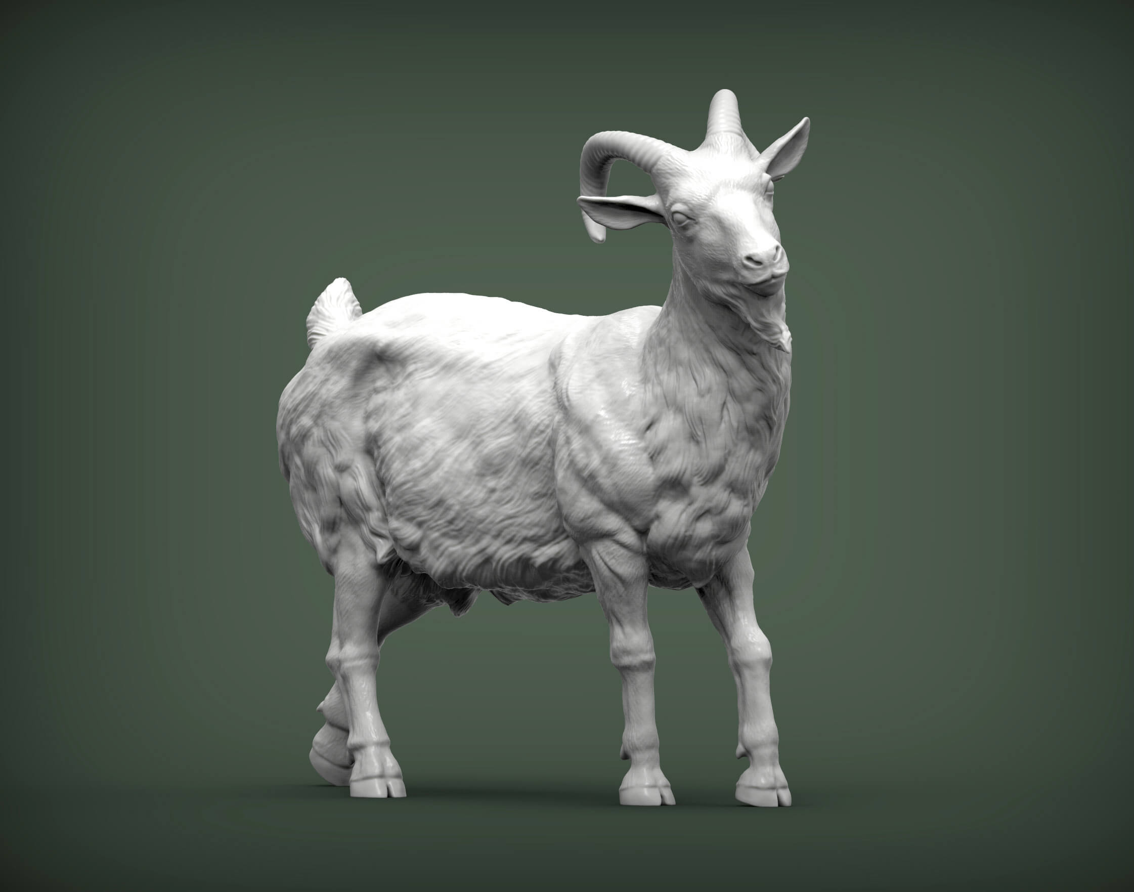 Goat 3D Print Model by Alexander3dart
