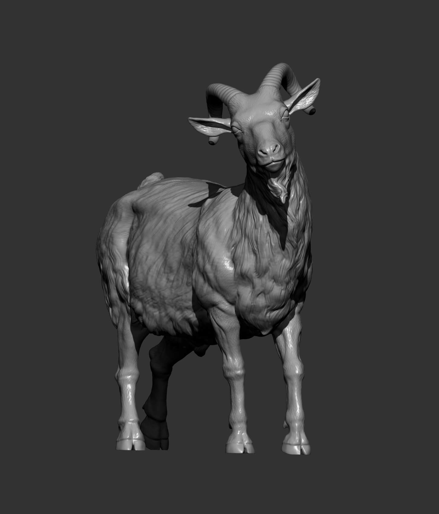 Goat 3D Print Model by Alexander3dart