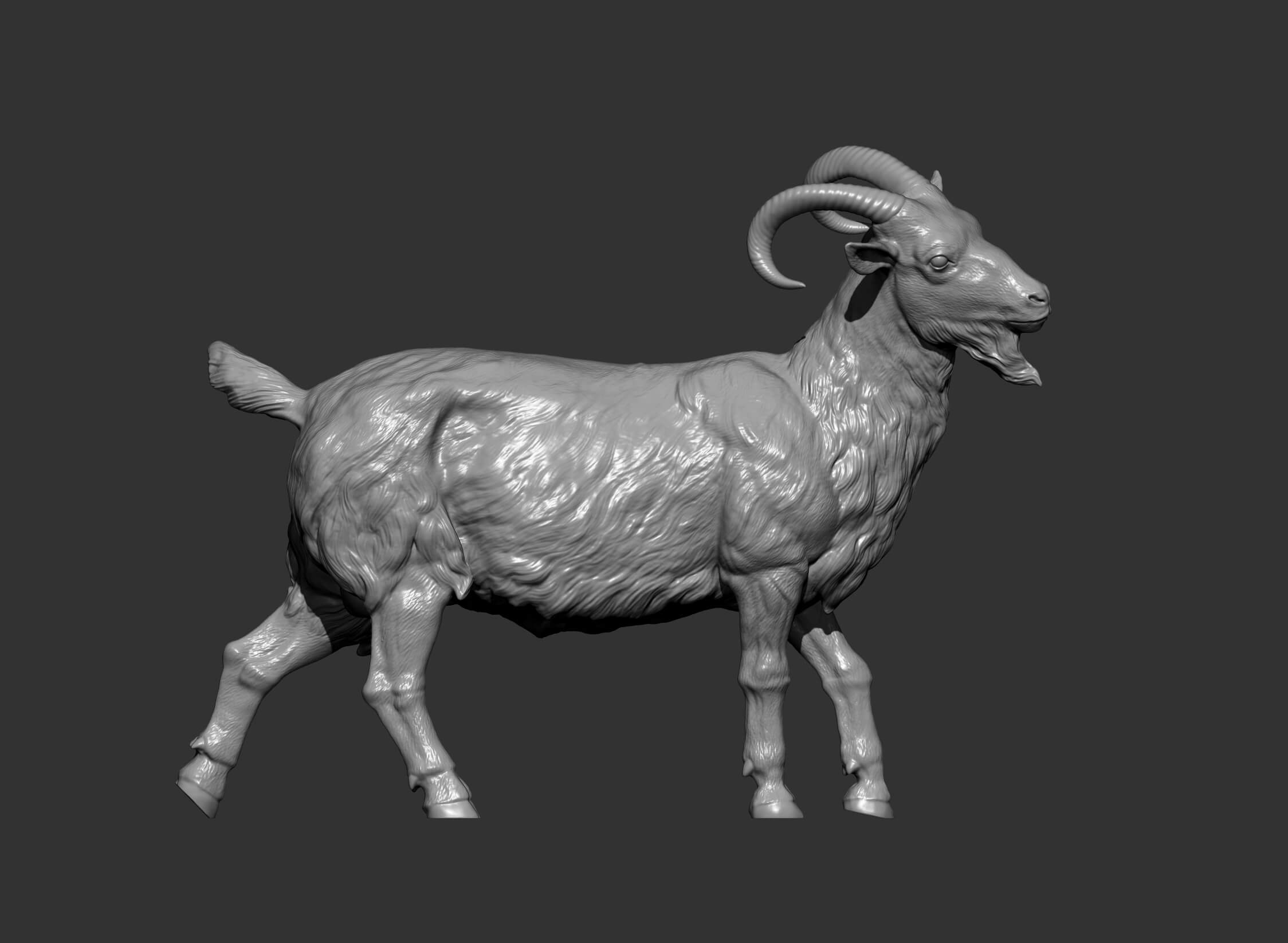 Goat 3D Print Model by Alexander3dart