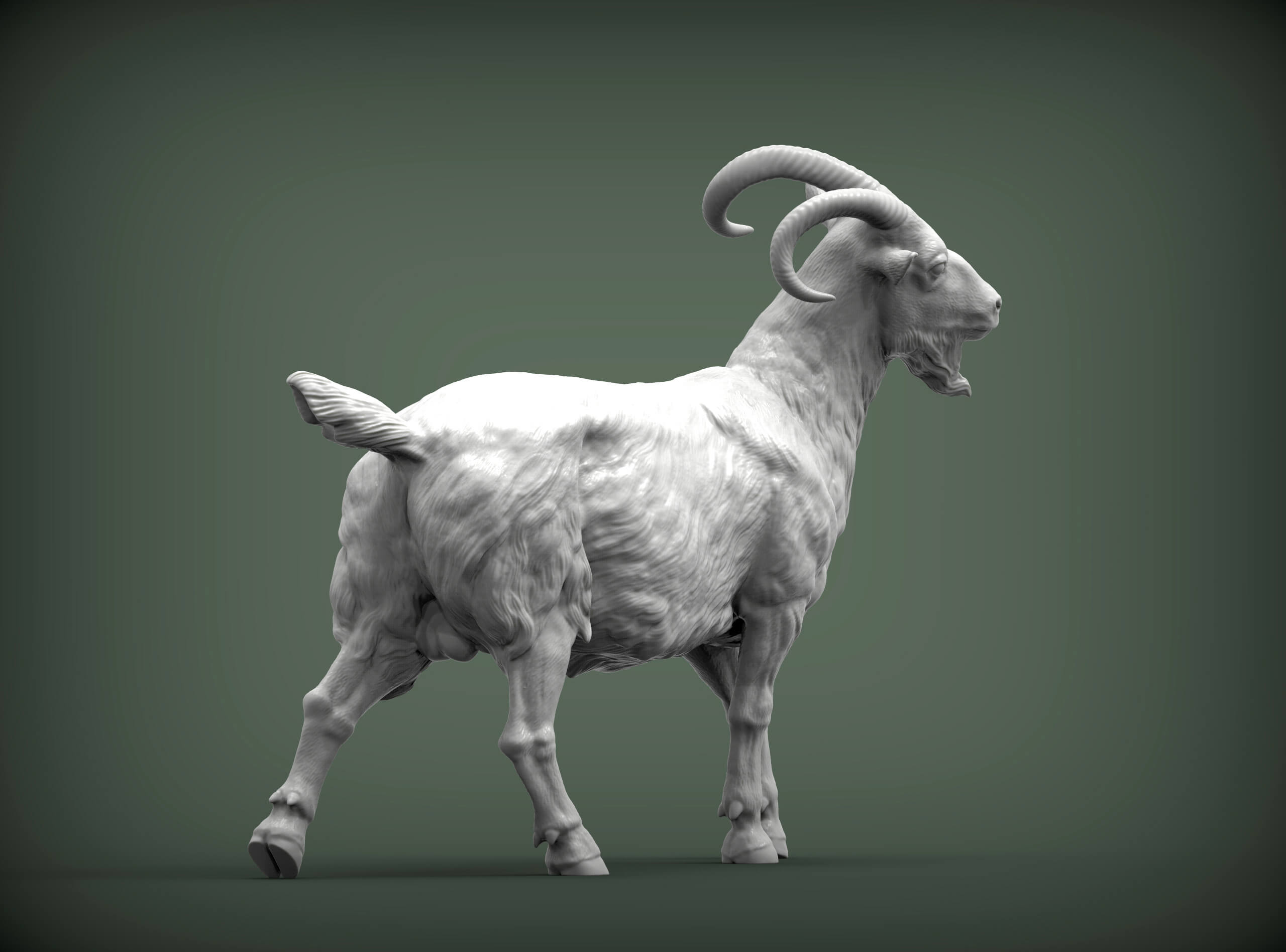 Goat 3D Print Model by Alexander3dart