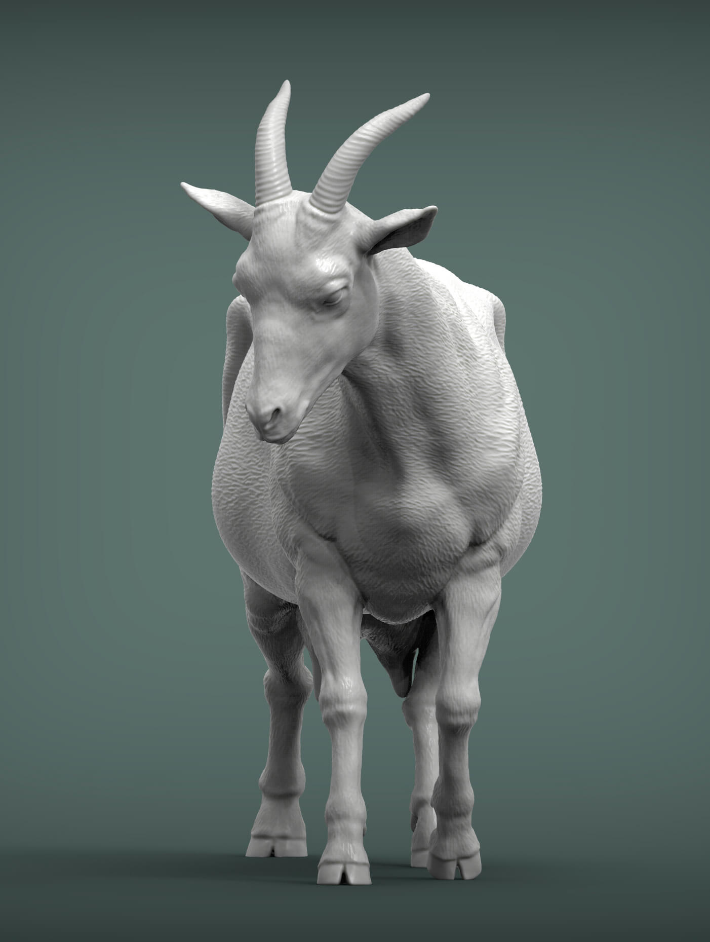 Goat 3D Print Model by Alexander3dart