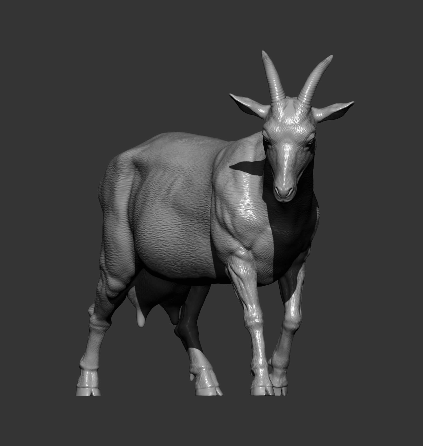 Goat 3D Print Model by Alexander3dart