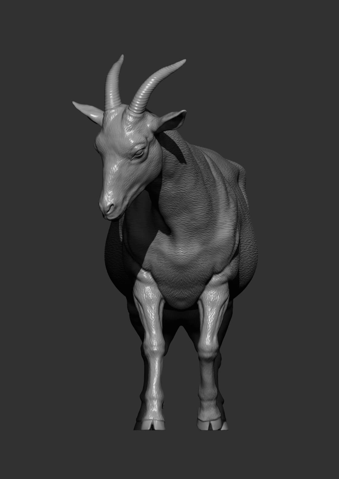 Goat 3D Print Model by Alexander3dart