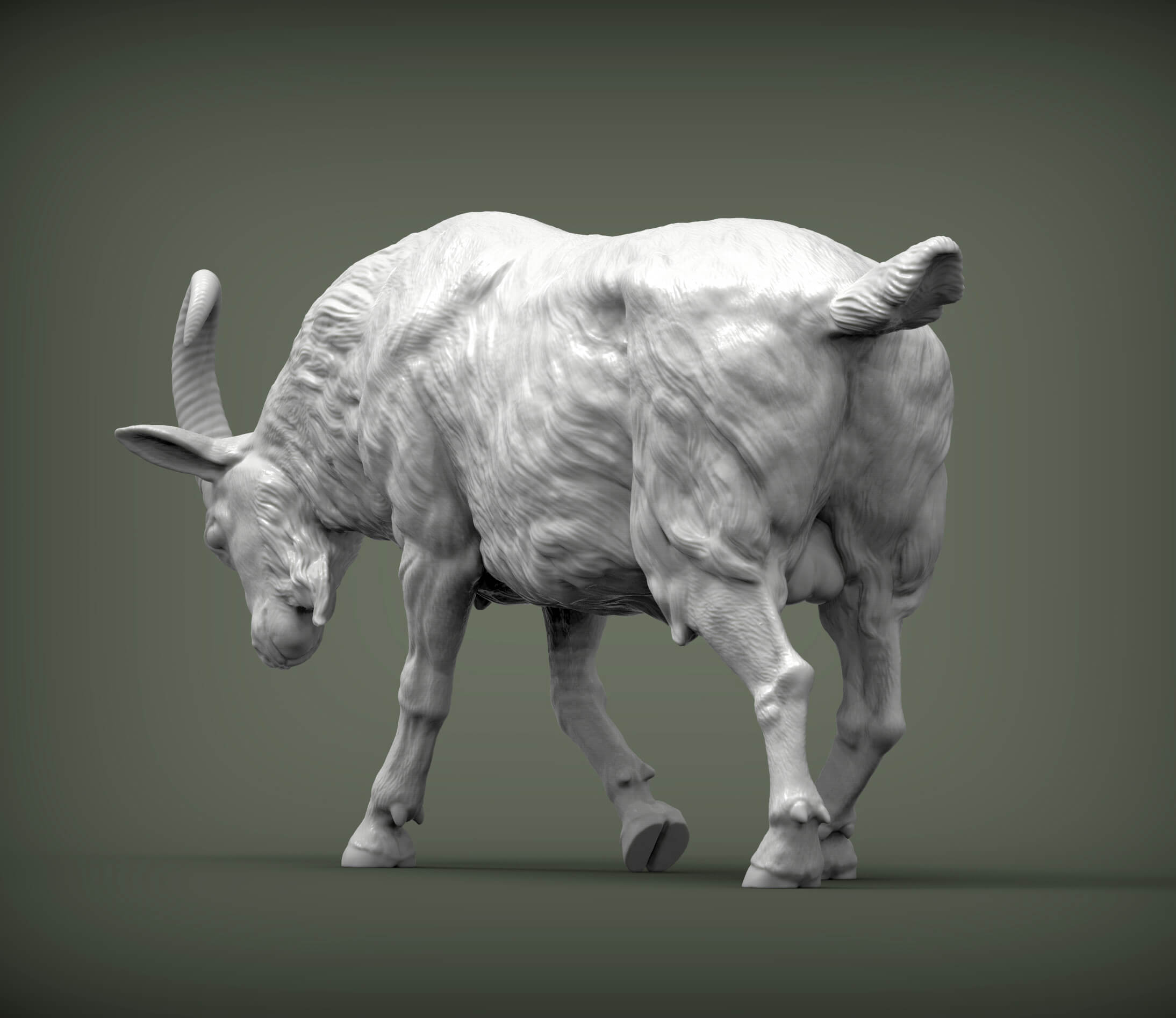Goat Attacks 3D Print Model by Alexander3dart