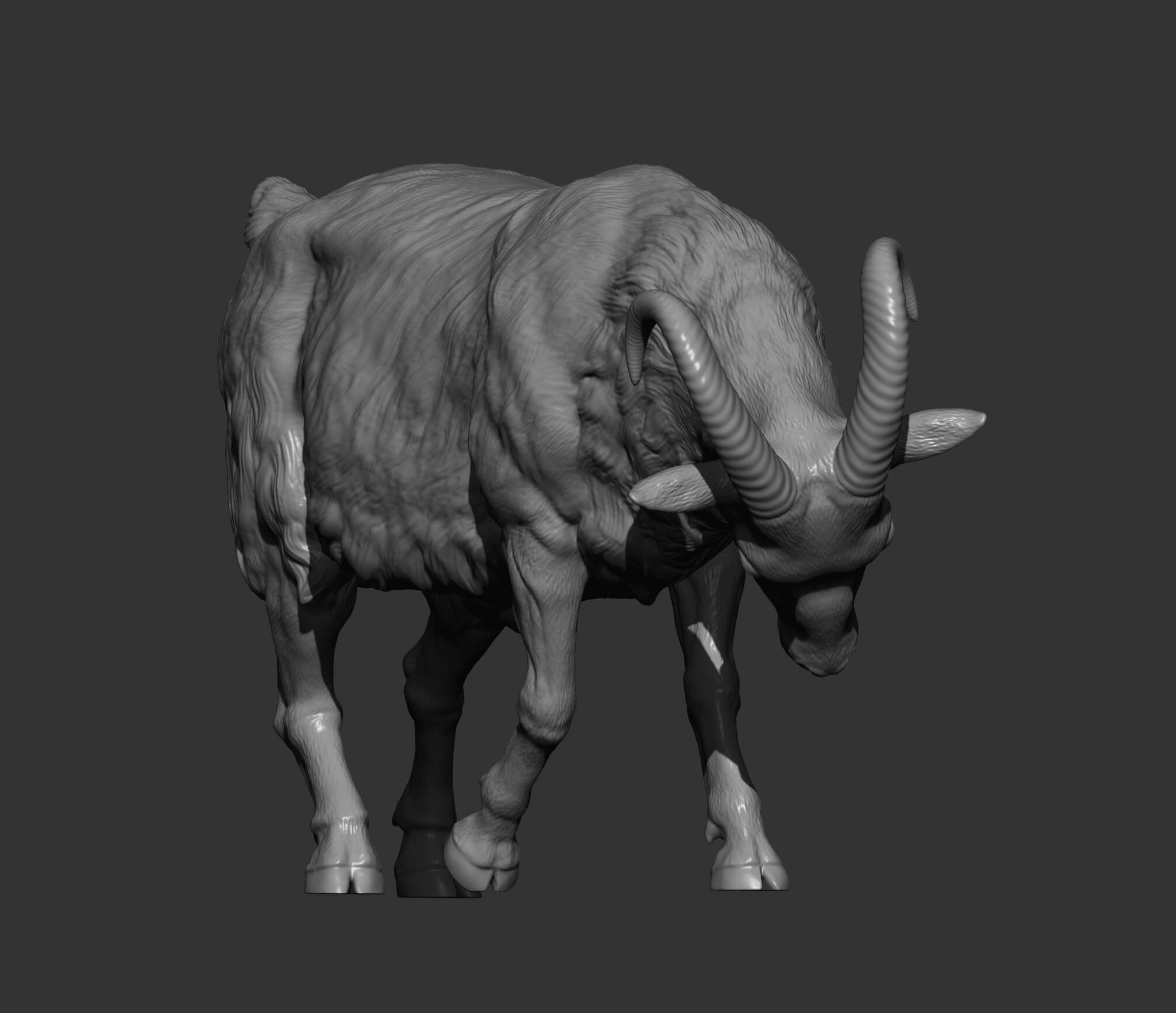Goat Attacks 3D Print Model by Alexander3dart