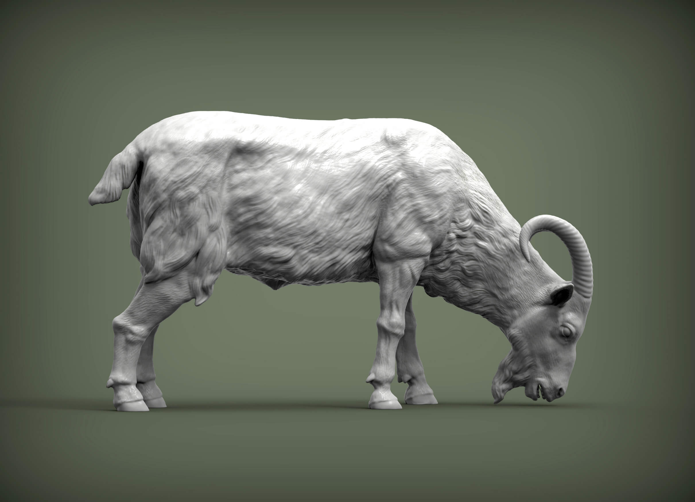 Goat Eats 3D Print Model by Alexander3dart