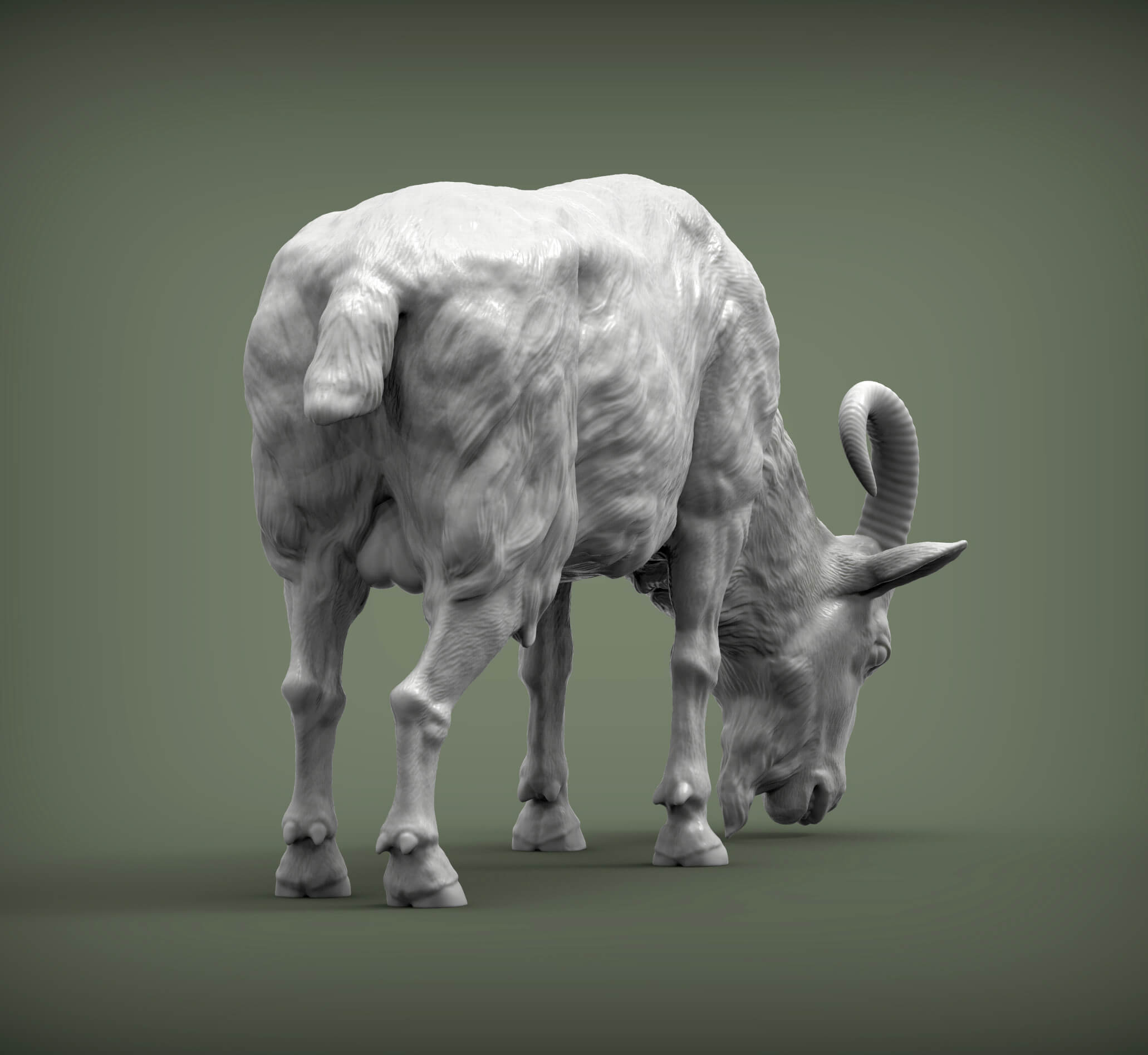 Goat Eats 3D Print Model by Alexander3dart