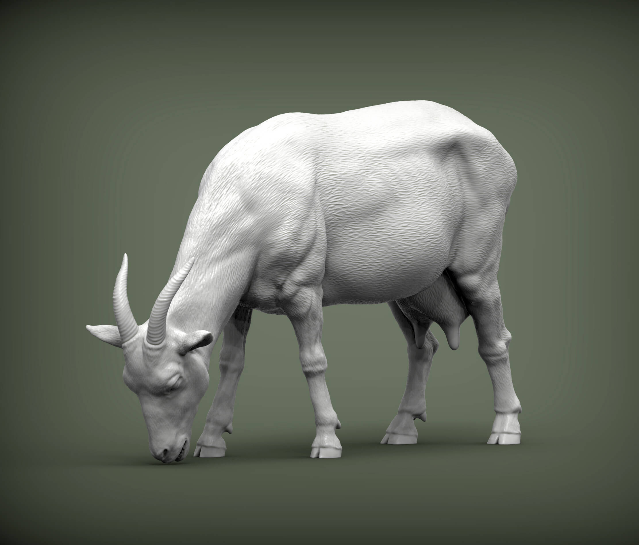 Goat Eats 3D Print Model by Alexander3dart