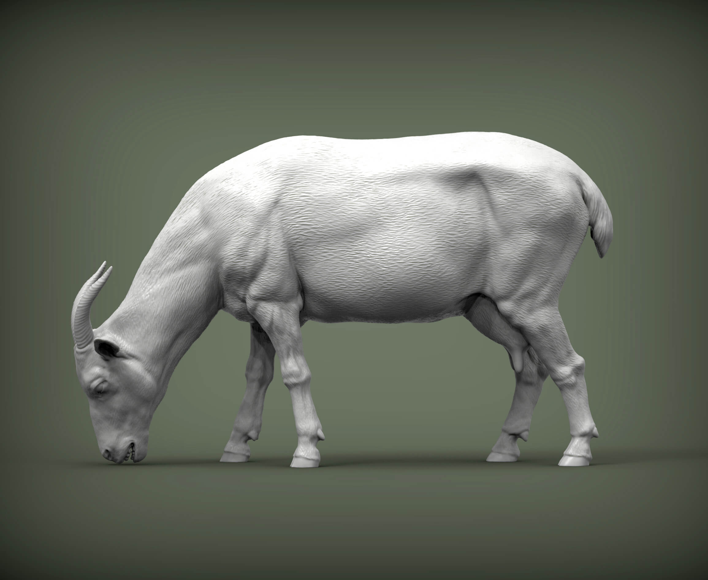 Goat Eats 3D Print Model by Alexander3dart