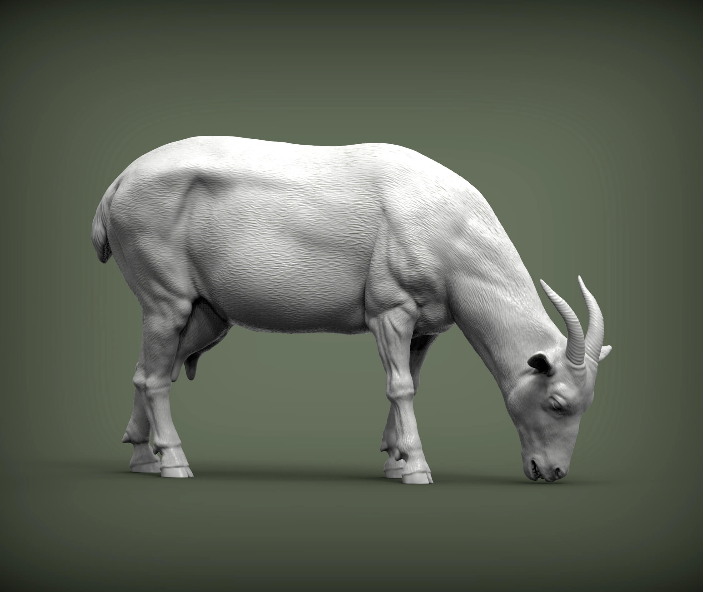 Goat Eats 3D Print Model by Alexander3dart