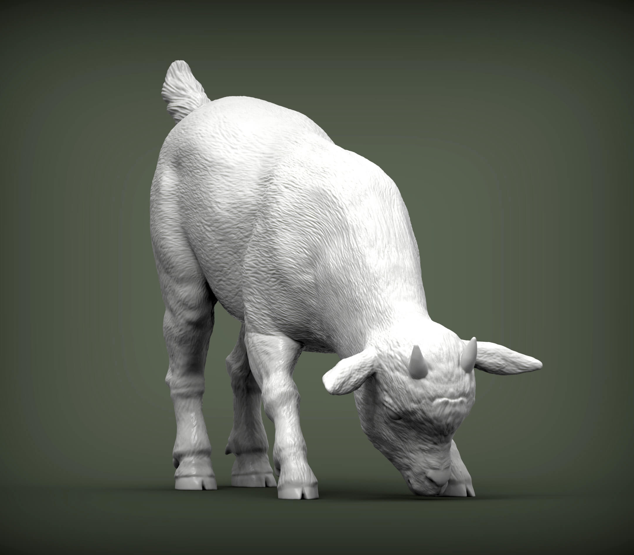 Goatling Eats 3D Print Model by Alexander3dart