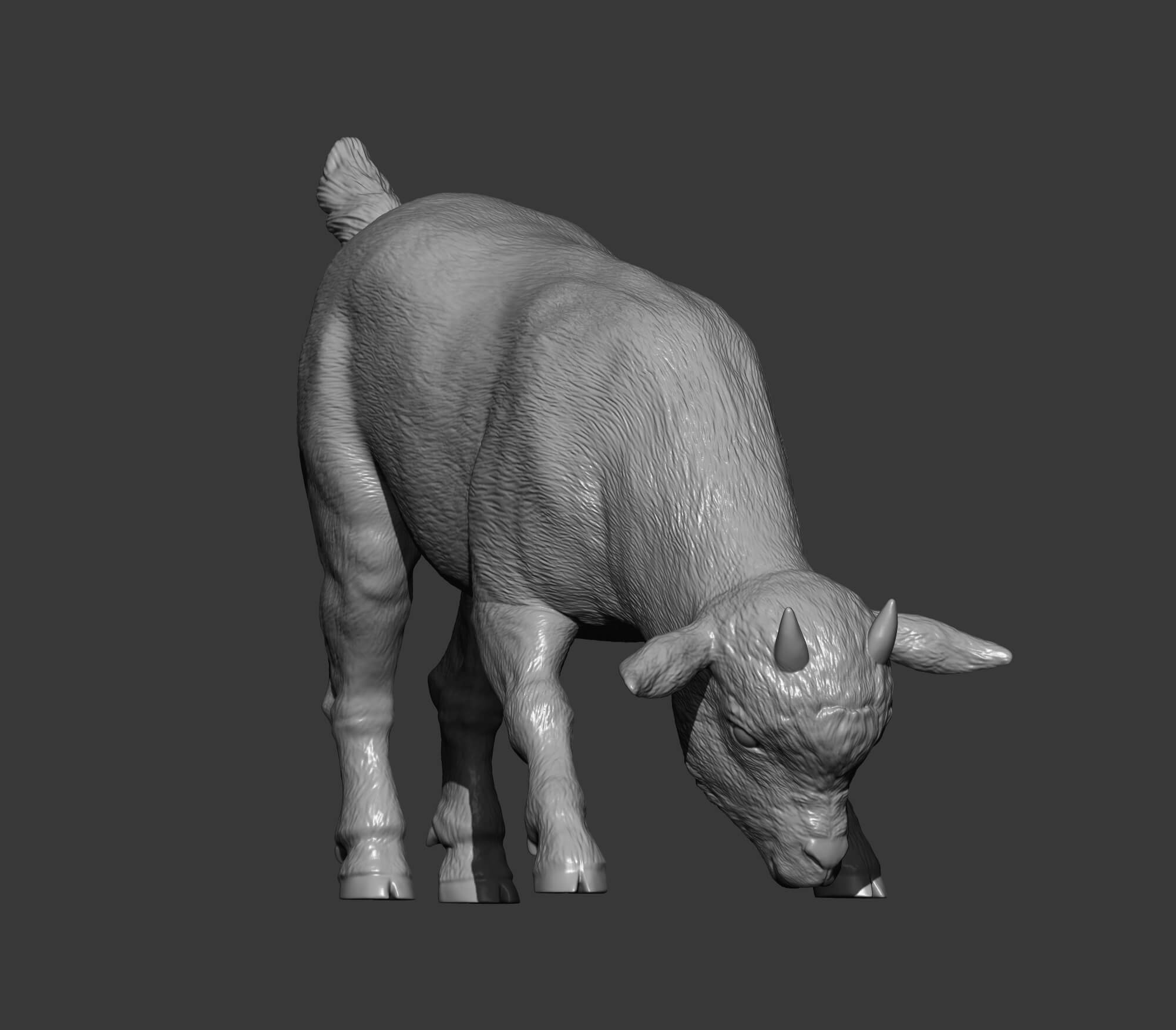 Goatling Eats 3D Print Model by Alexander3dart
