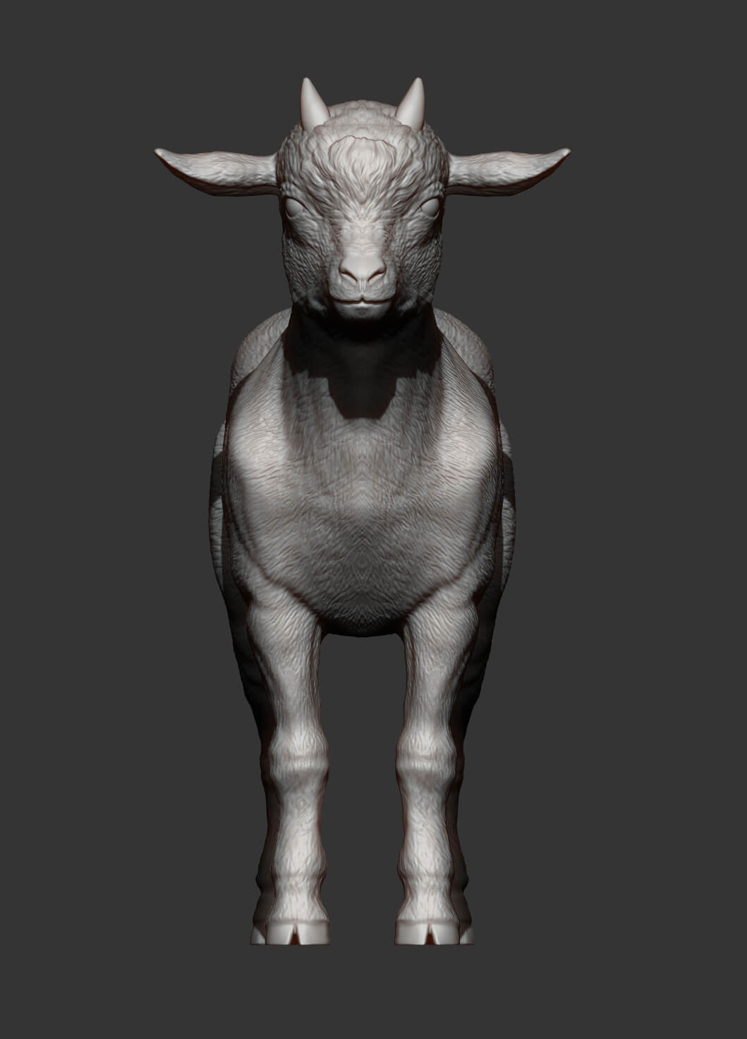 Goatling Sculpture - 3D Model by Alexander3dart