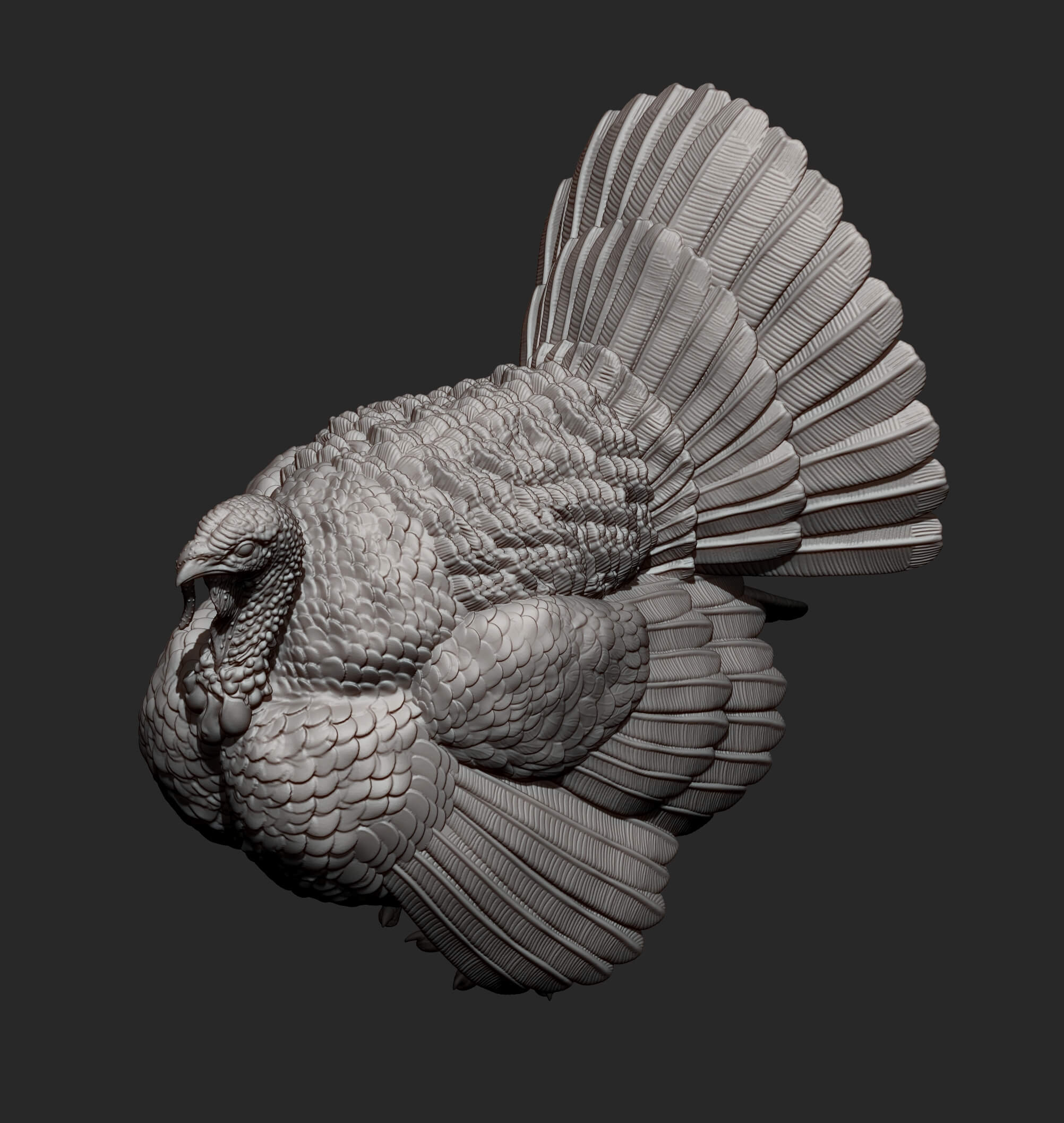 Sculpture Gobbler - 3D Model by Alexander3dart
