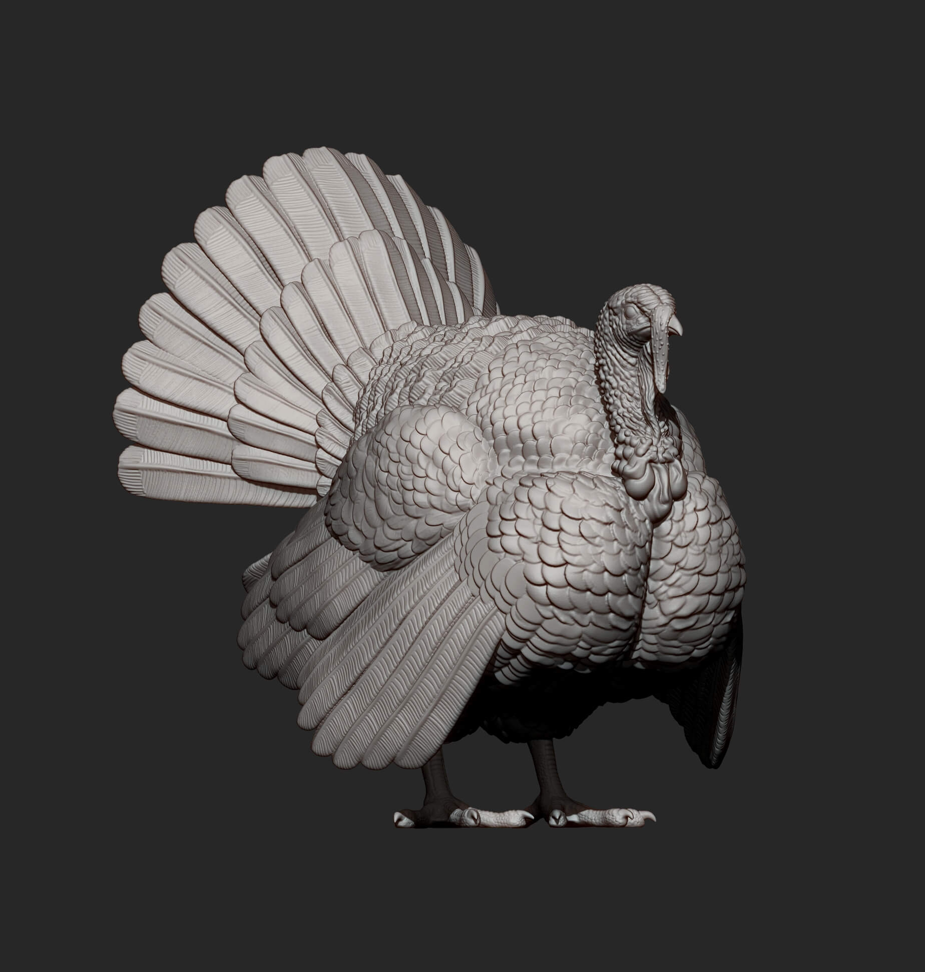 Sculpture Gobbler - 3D Model by Alexander3dart