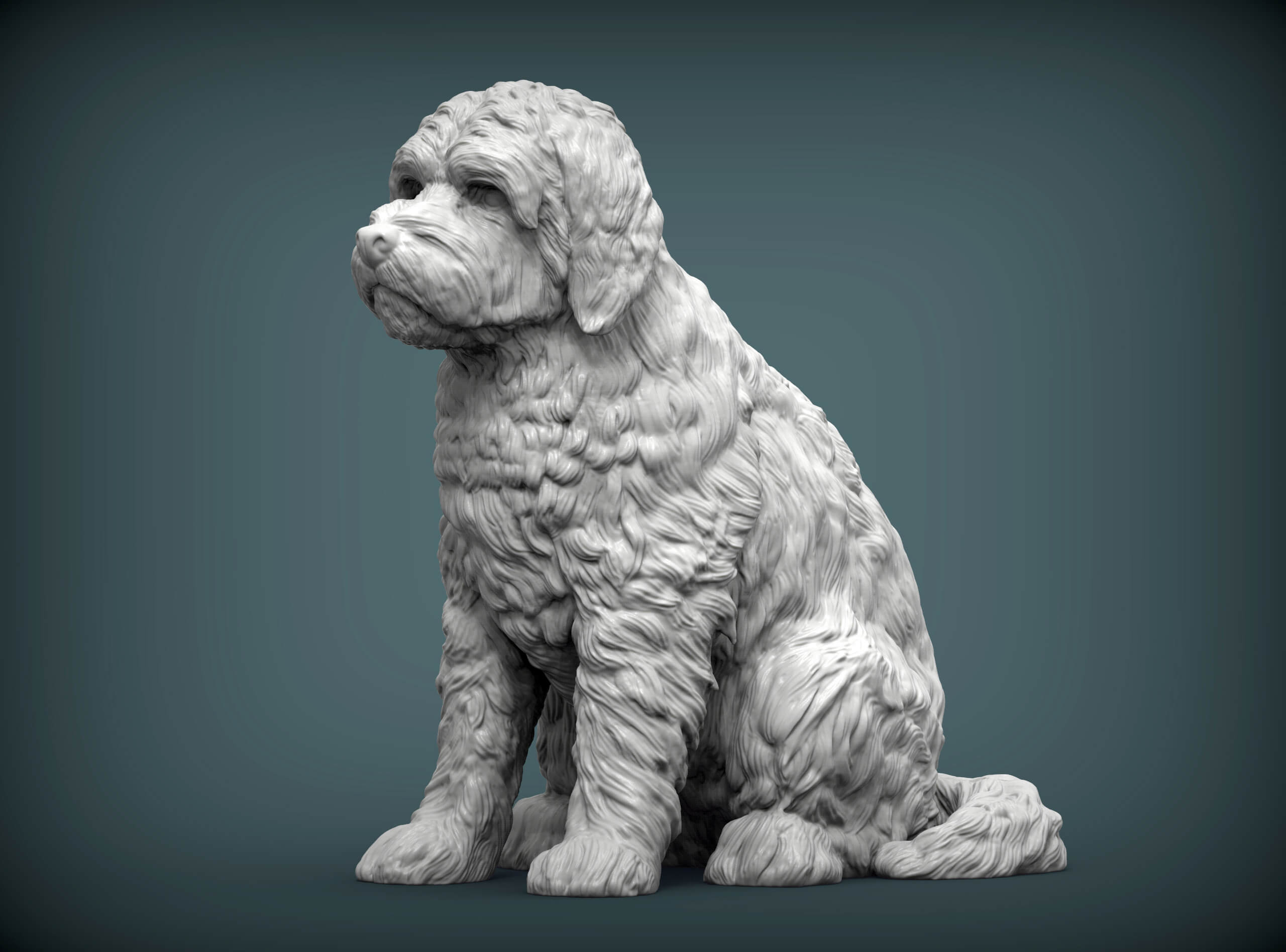 Golden Doodle - 3D Model by Alexander3dart