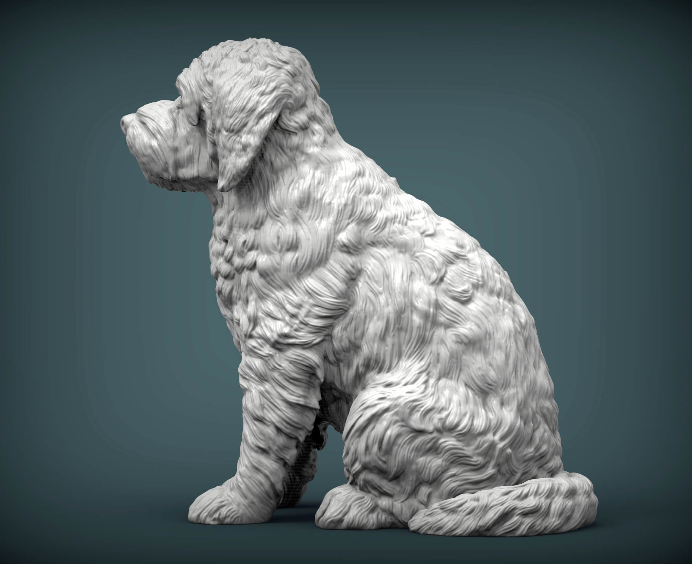 Golden Doodle - 3D Model by Alexander3dart