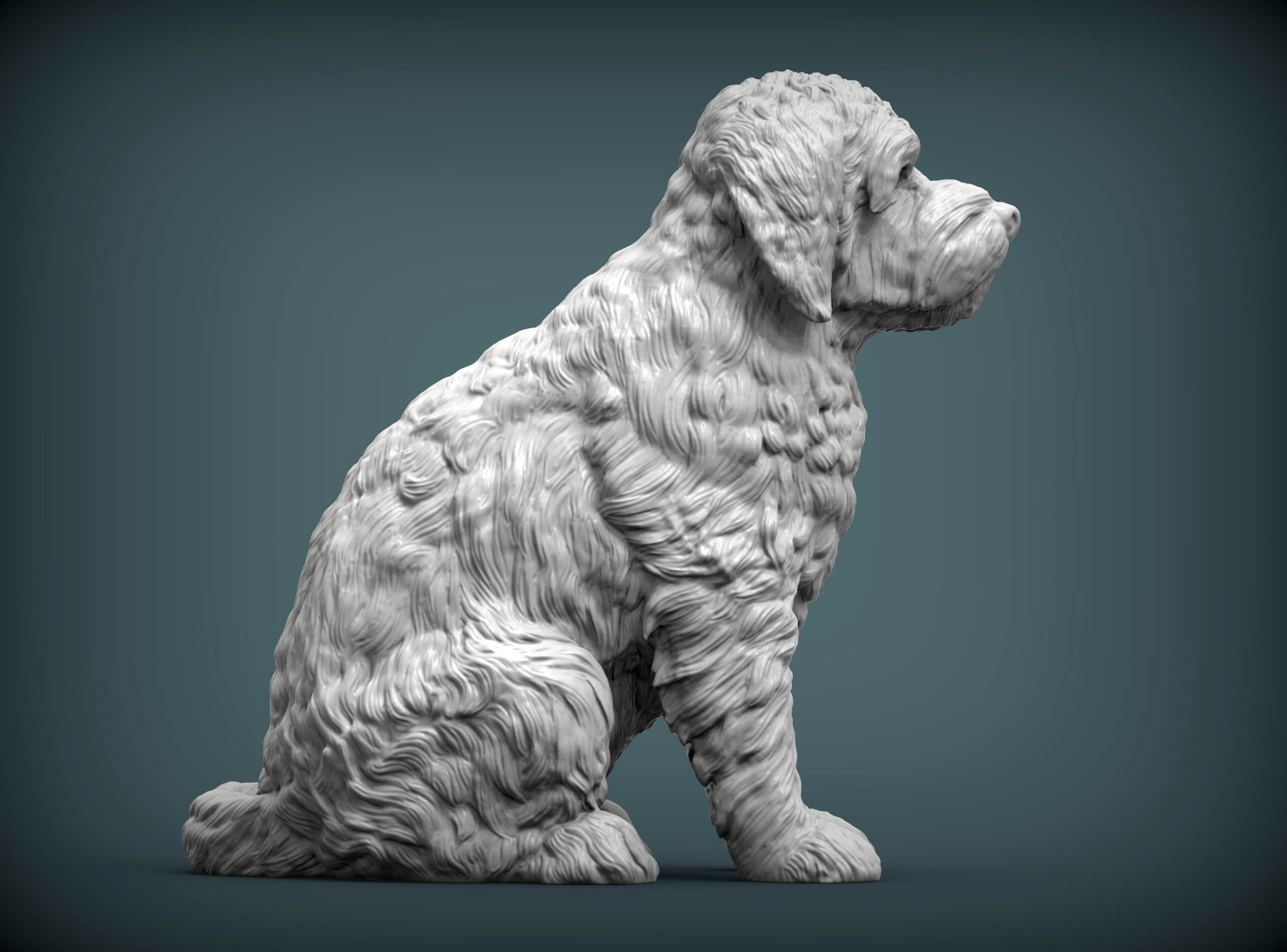 Golden Doodle - 3D Model by Alexander3dart