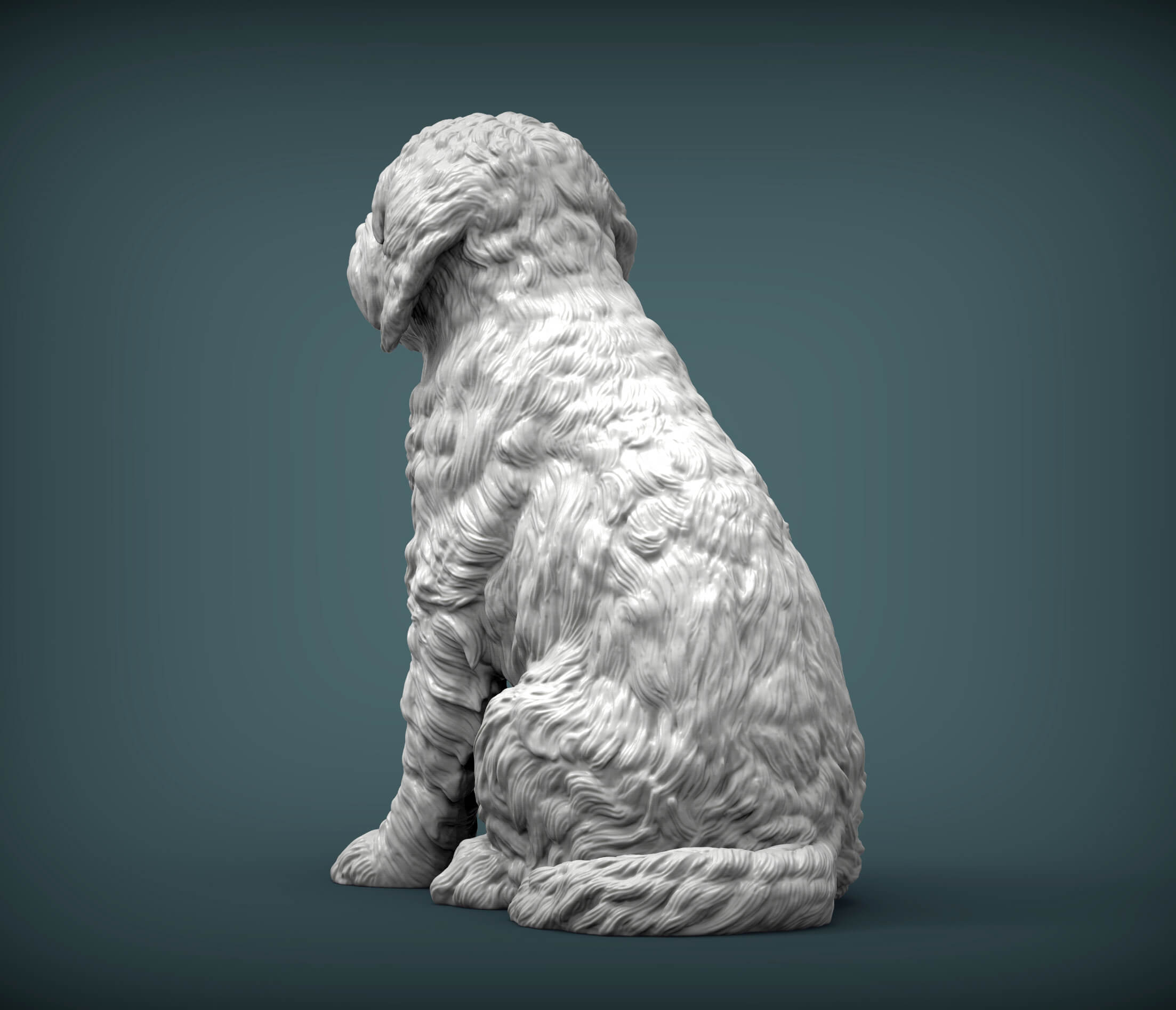 Golden Doodle - 3D Model by Alexander3dart