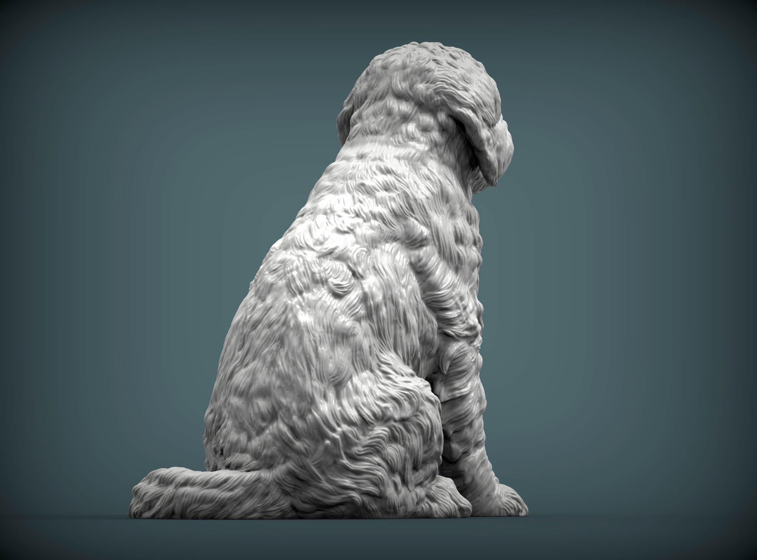 Golden Doodle - 3D Model by Alexander3dart