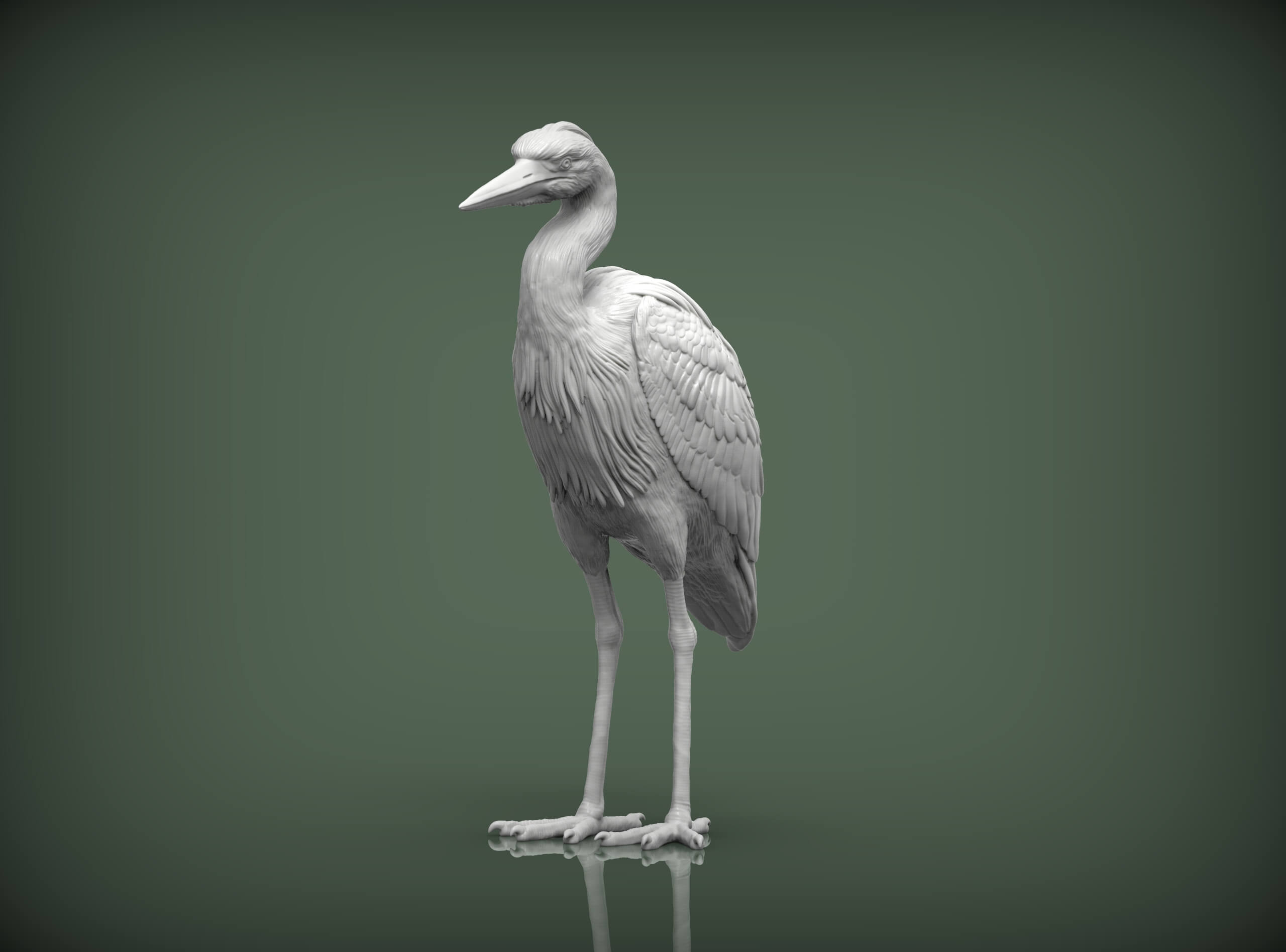 Heron 3D Print Model by Alexander3dart