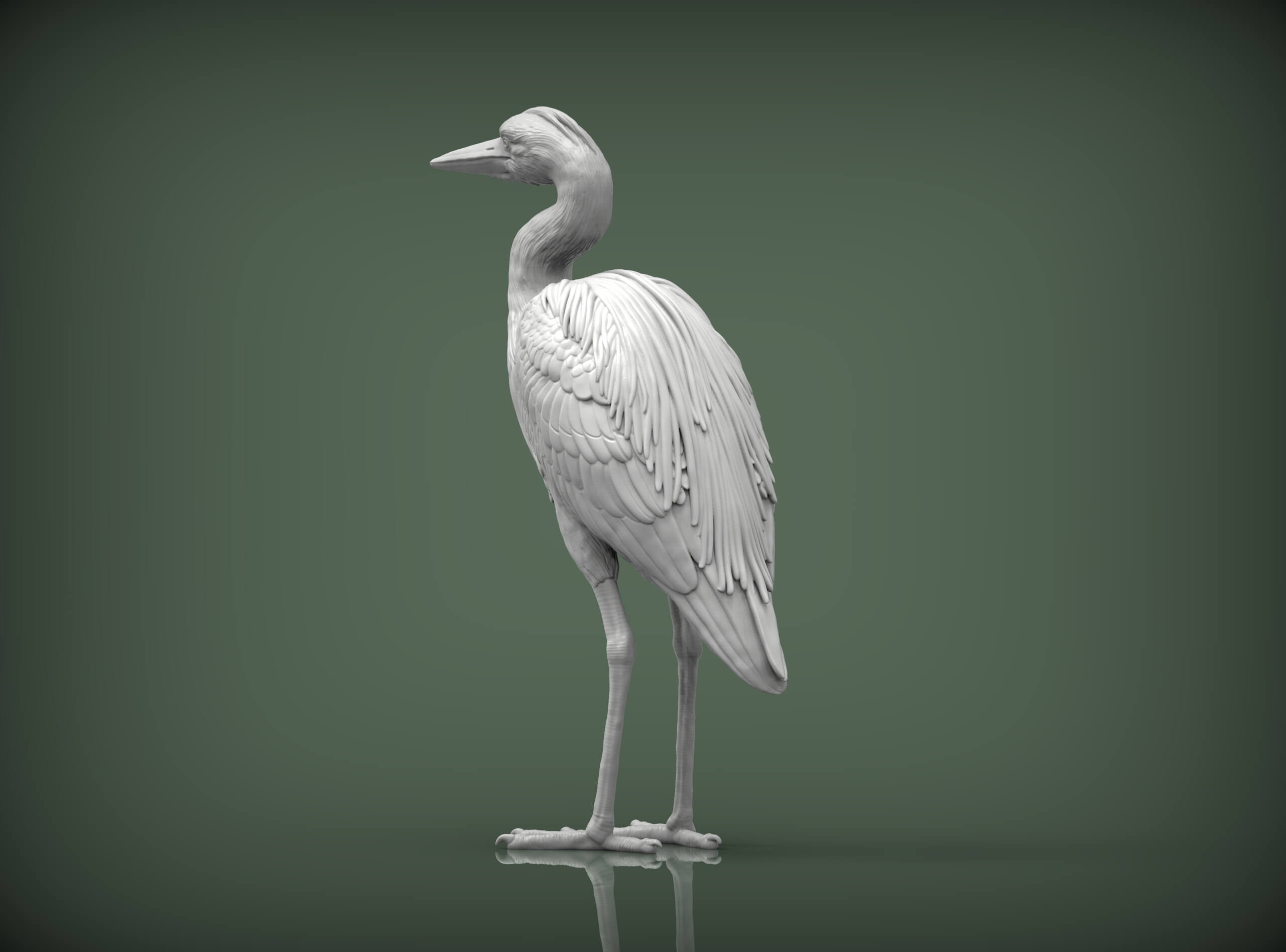 Heron 3D Print Model by Alexander3dart