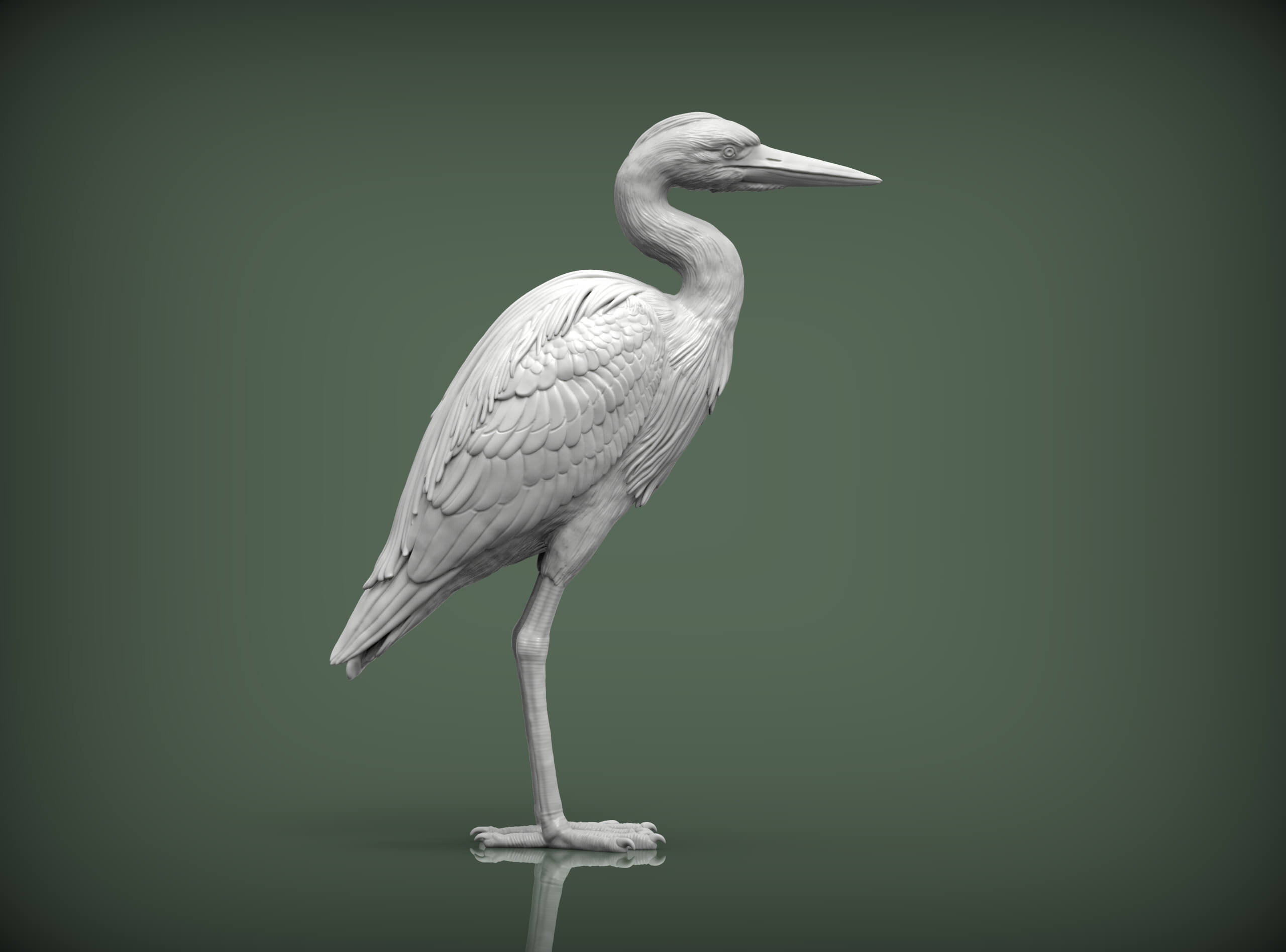 Heron 3D Print Model by Alexander3dart