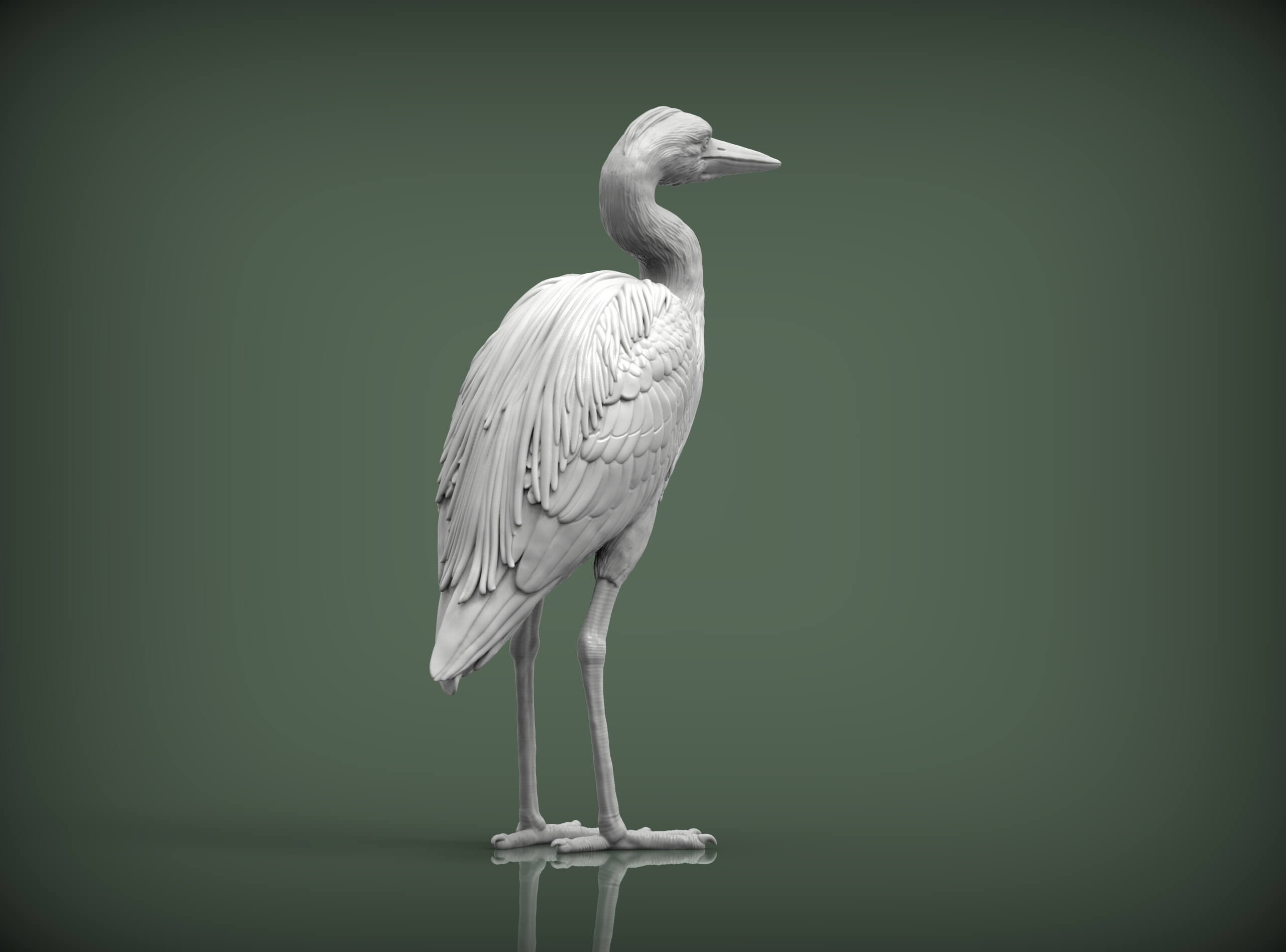 Heron 3D Print Model by Alexander3dart
