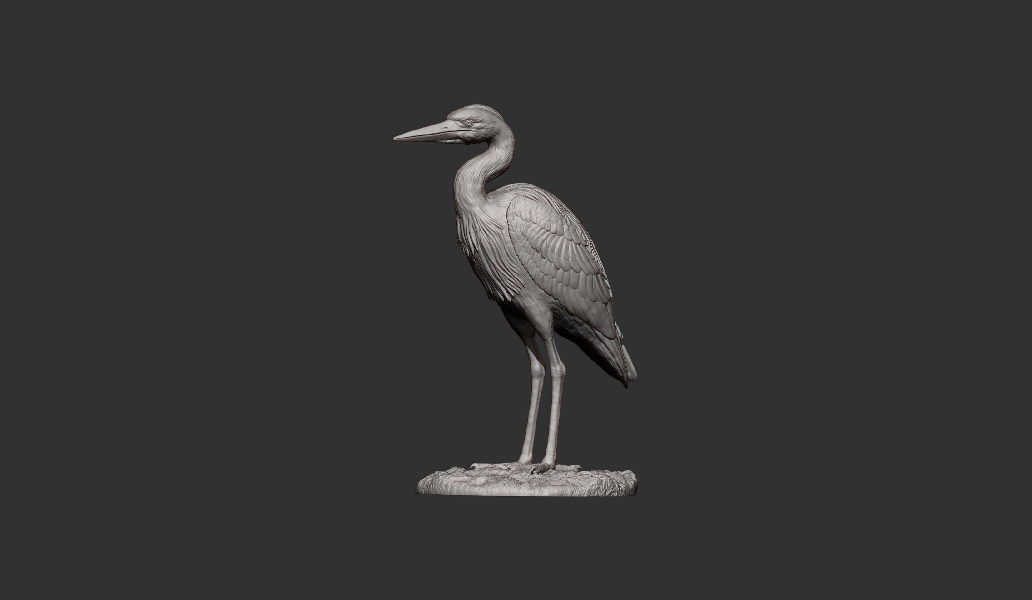 Heron 3D Print Model by Alexander3dart