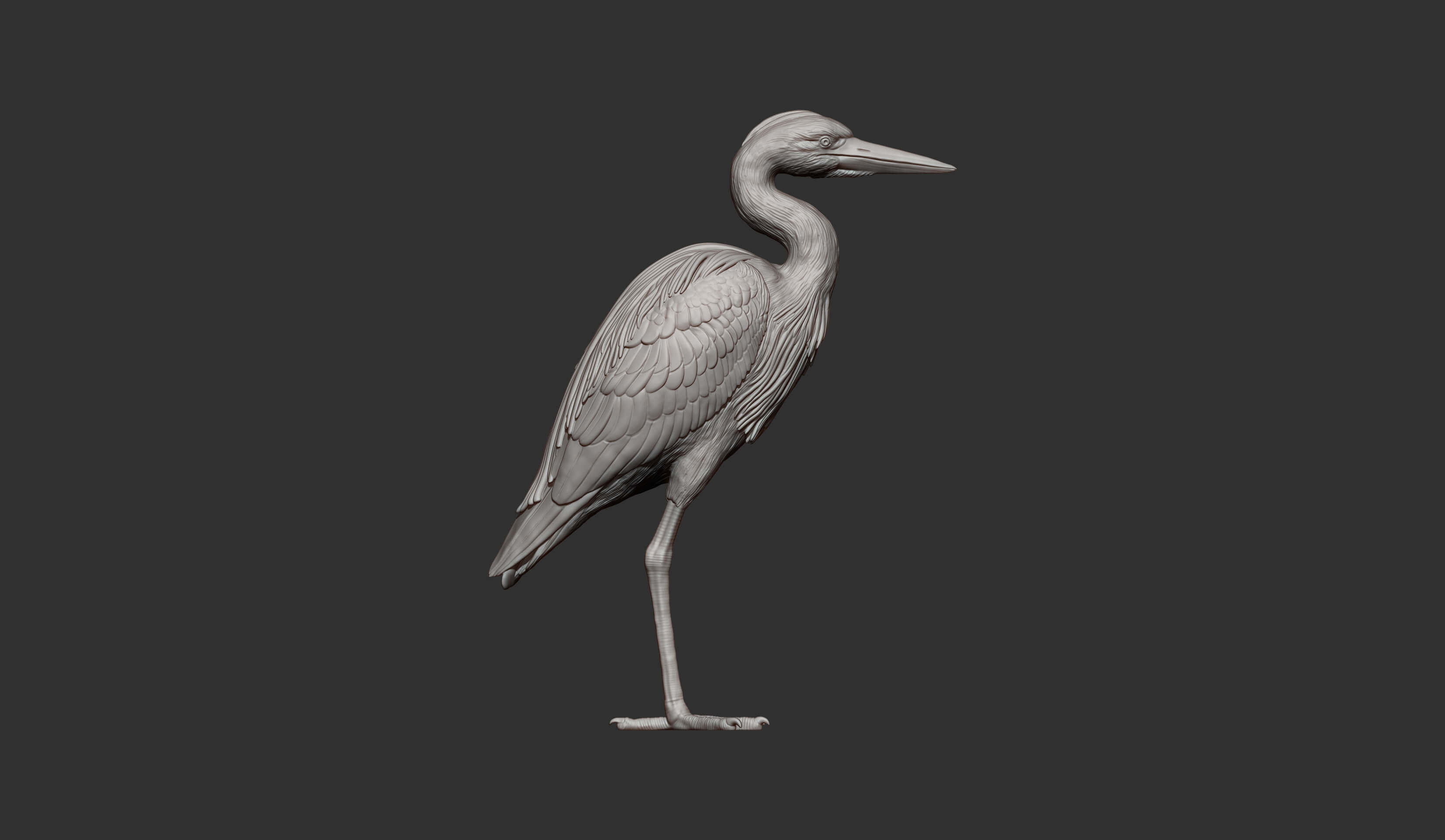 Heron 3D Print Model by Alexander3dart