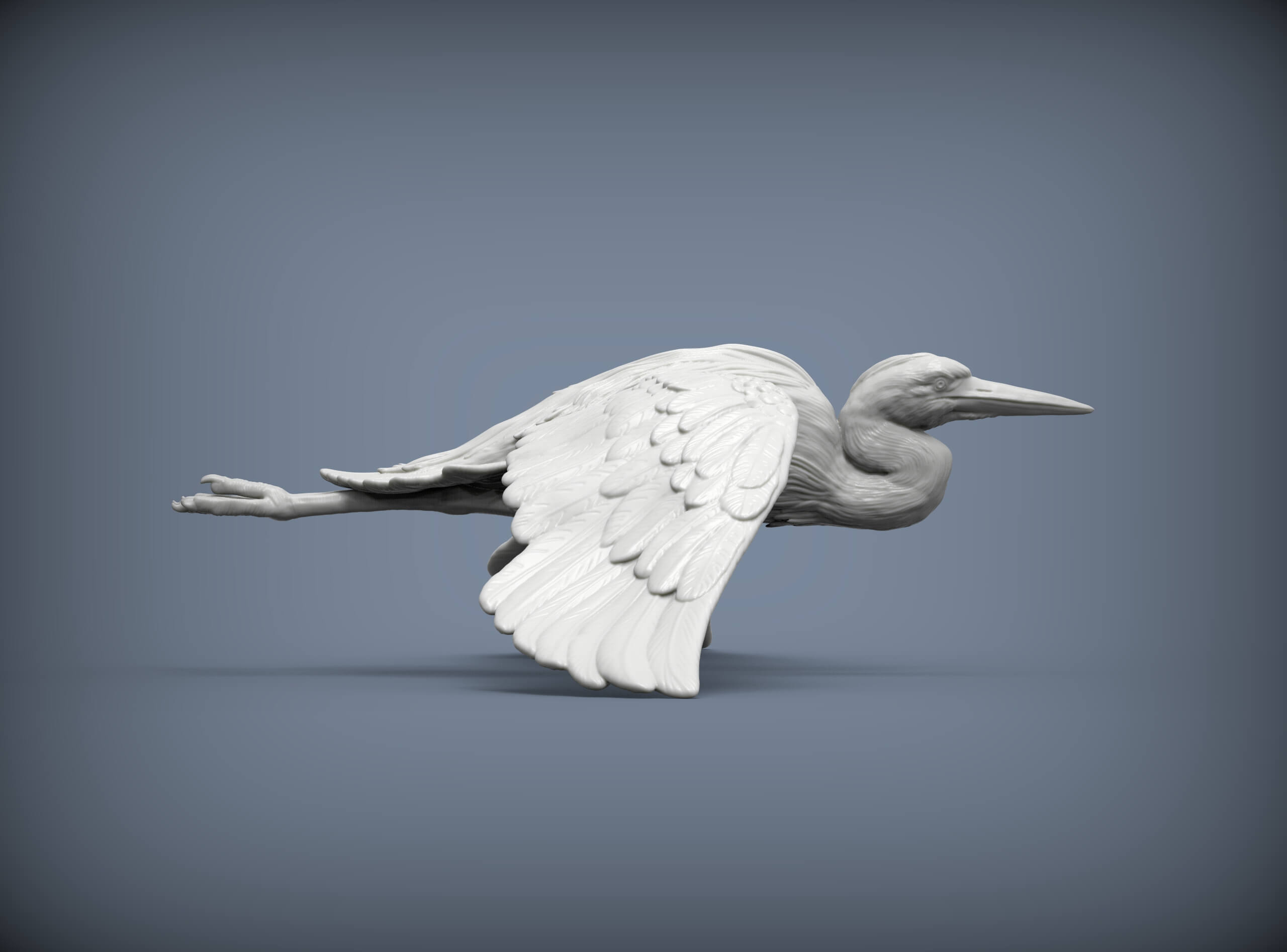 Heron Flies 3D Print Model by Alexander3dart